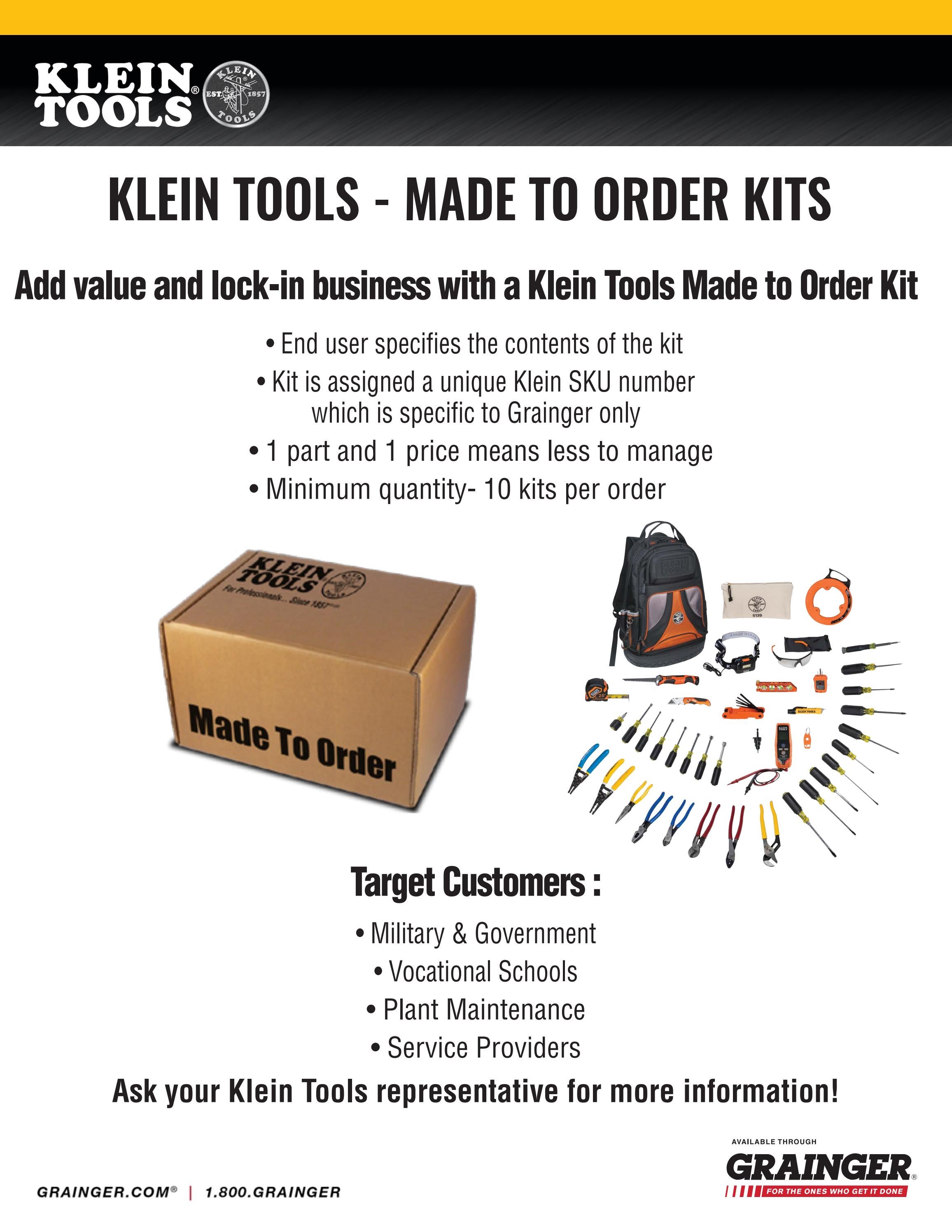 Klein Tools: Made To Order Tool Kits, Grainger by ISI Marketing Portal ...