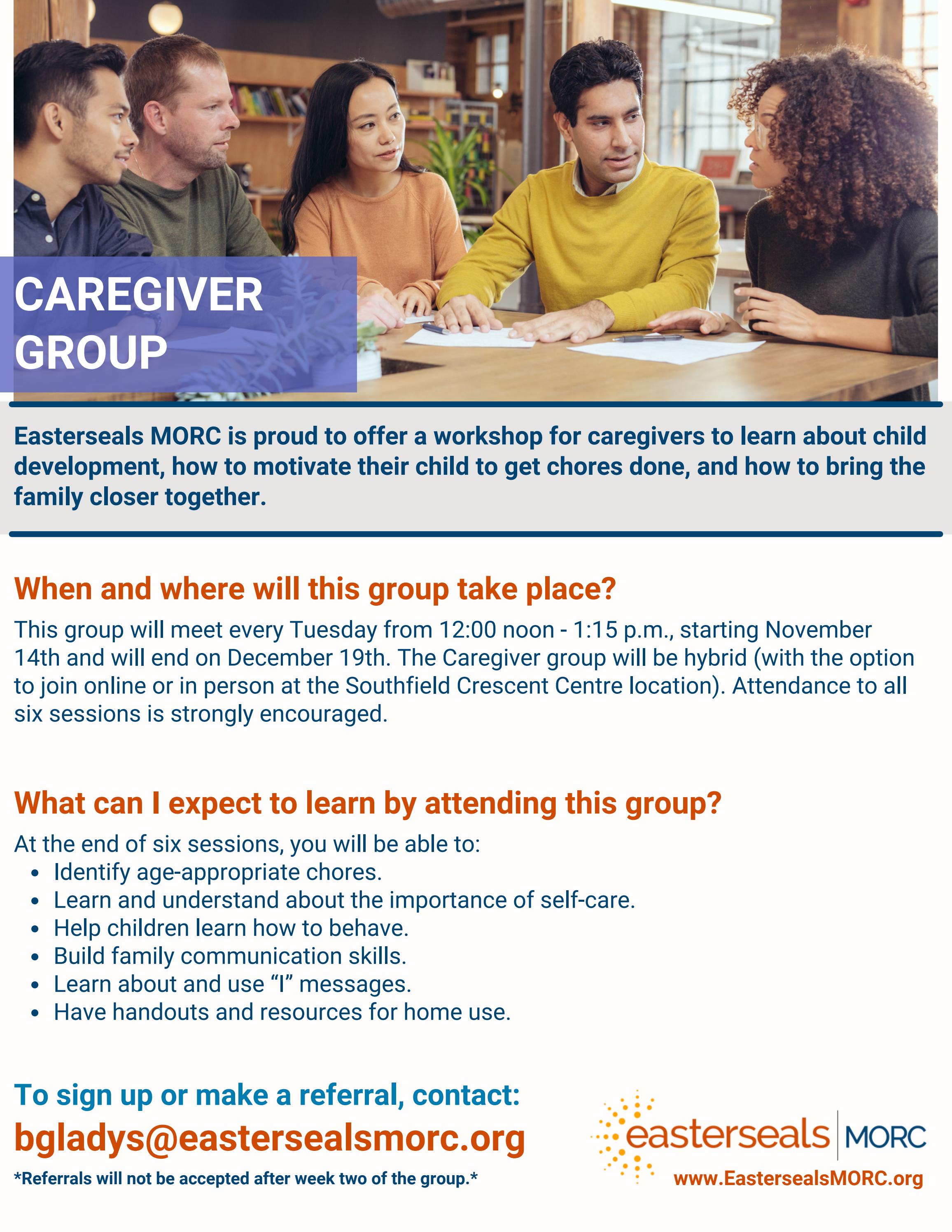 Caregiver Group by Easterseals MORC - Issuu