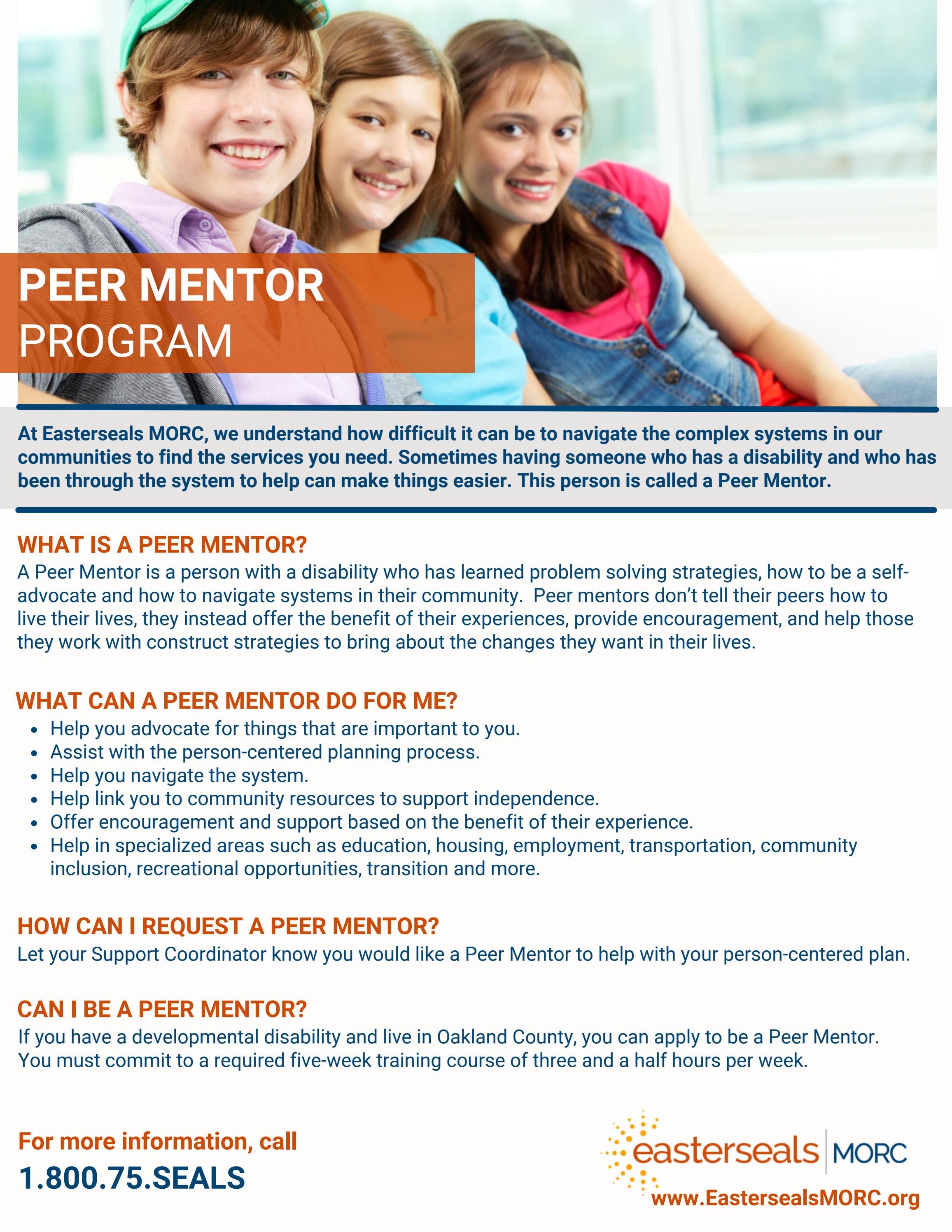 Peer Mentor Program by Easterseals MORC - Issuu