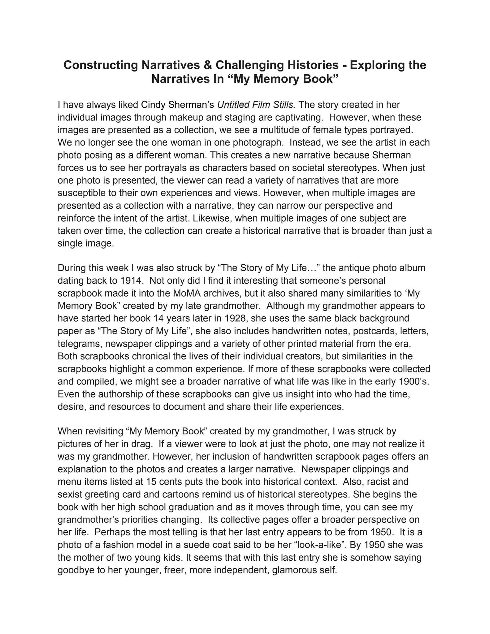 Constructing Narratives & Challenging Histories - Exploring the ...