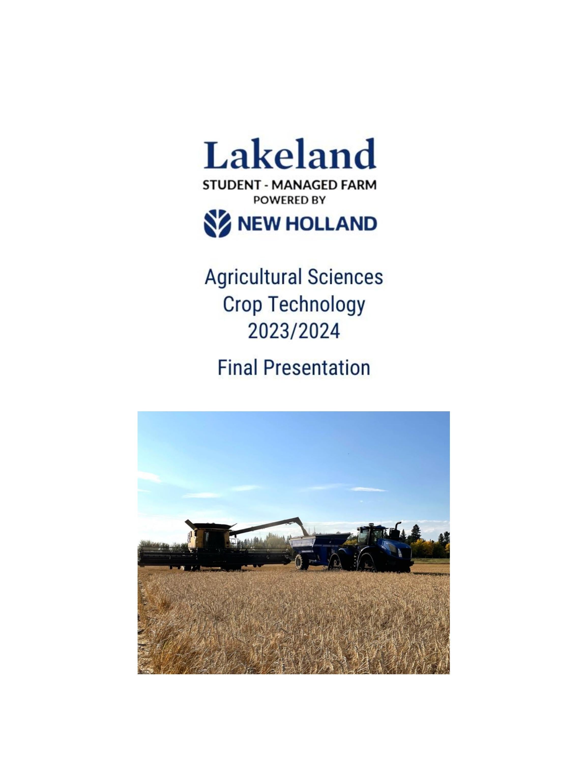 2024 Crops SMF Final Presentation Booklet by Lakeland College Canada ...