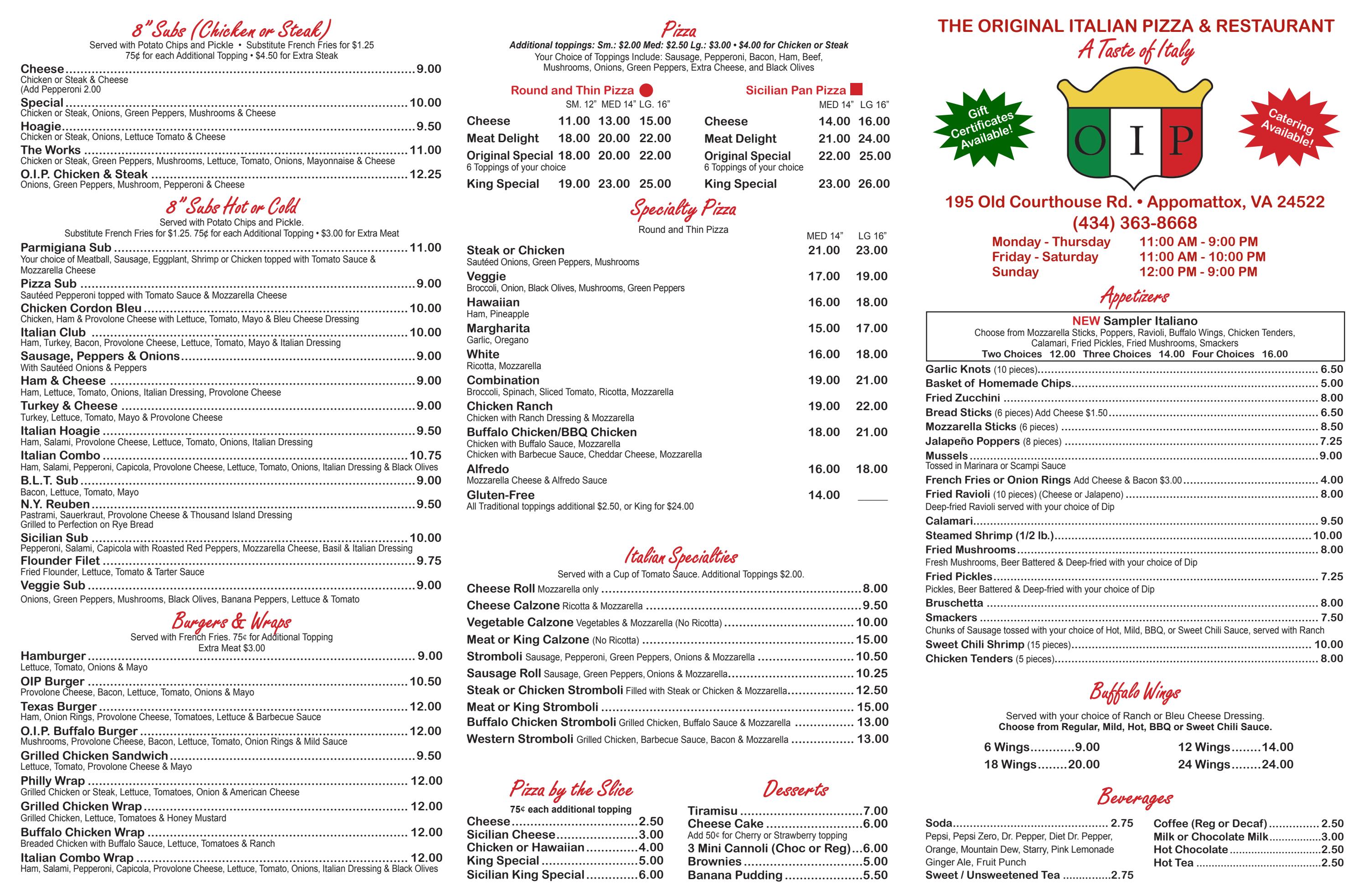 Original Italian Pizza - Appomattox by appohappo - Issuu