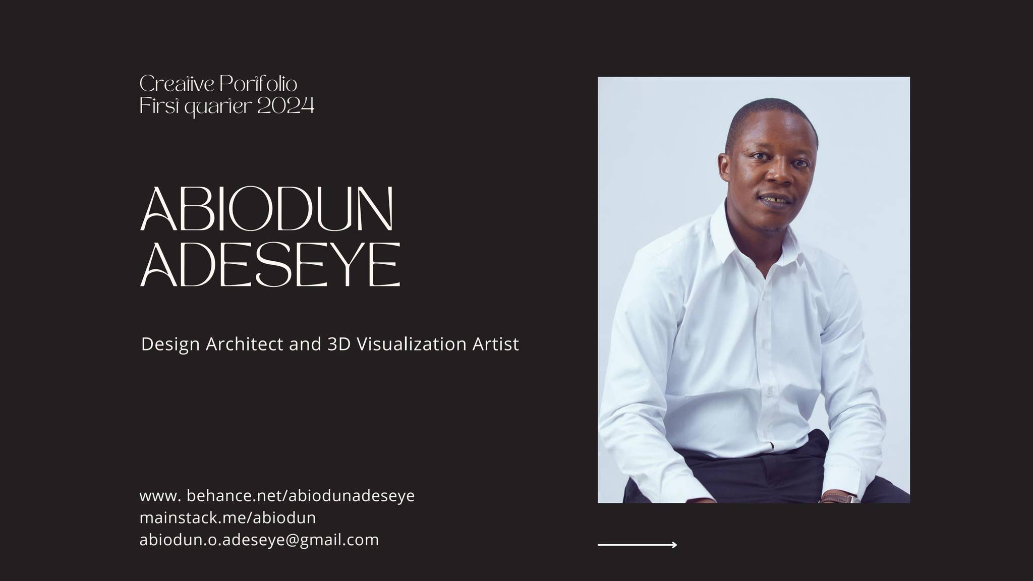 Abiodun Adeseye Creative Portfolio First quarter 2024 by abiodunadeseye - Issuu