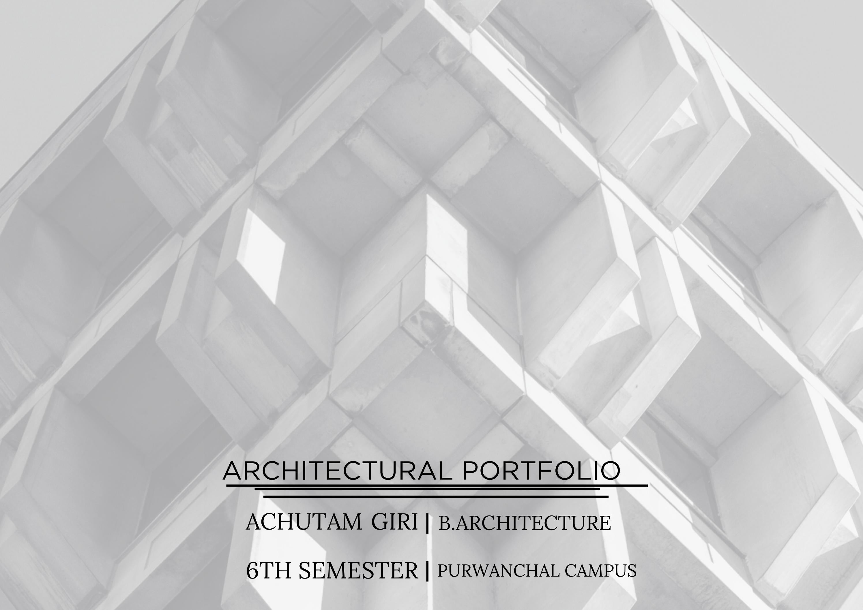 ARCHITECTURE PORTFOLIO by achutam - Issuu