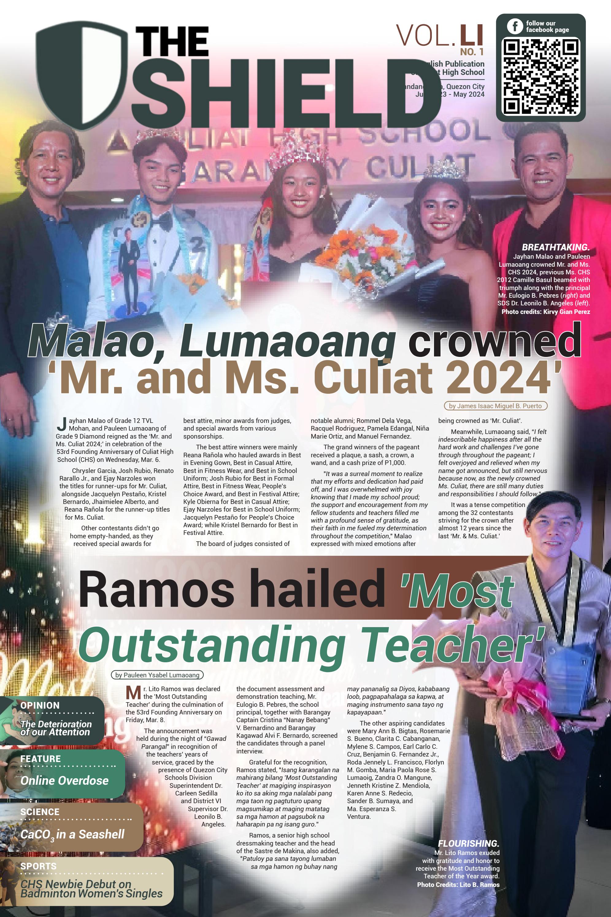 Official School Paper Publication of Culiat High School 2024 by Liezel ...