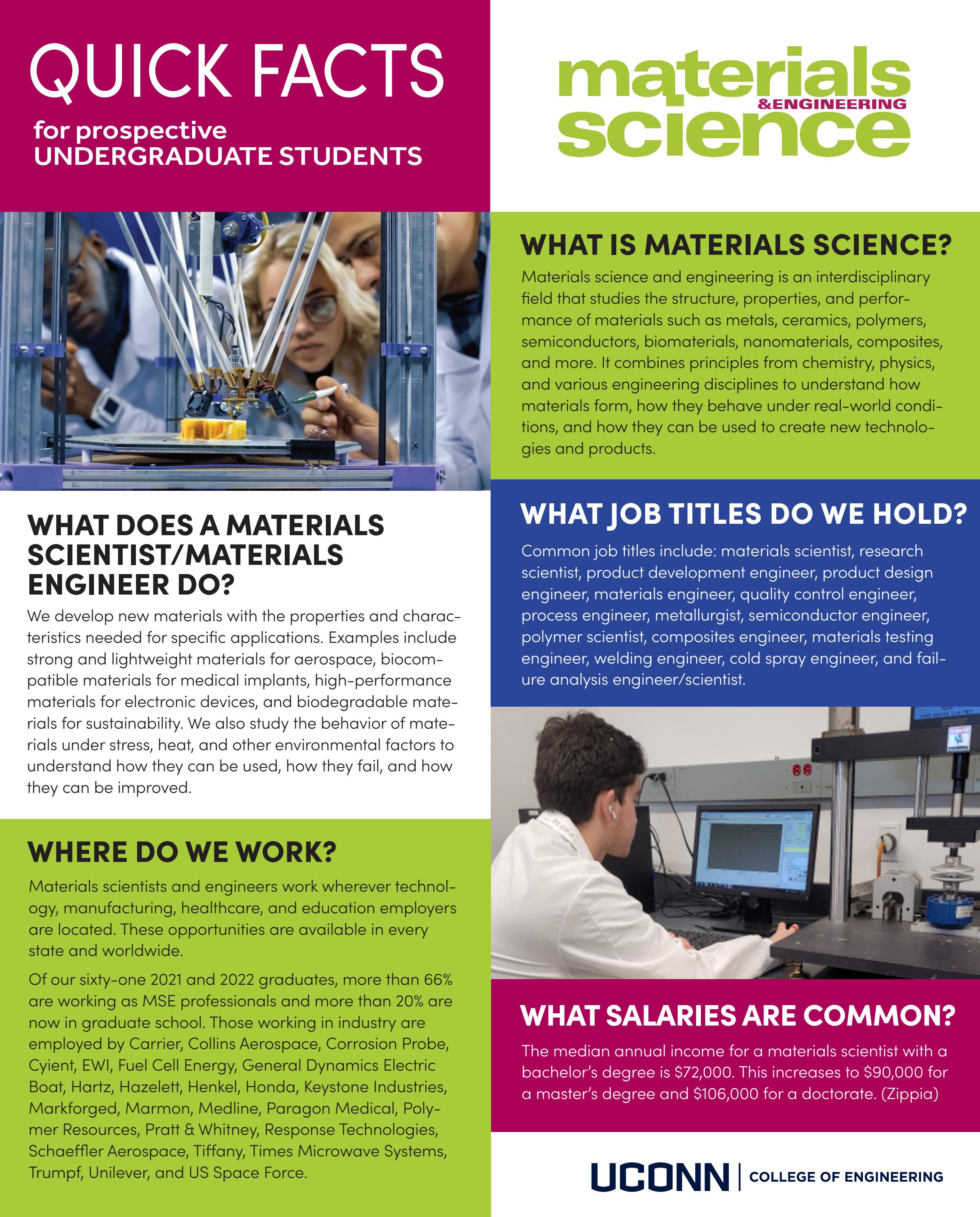 What is Materials Science and Engineering? by UConn Materials Science ...