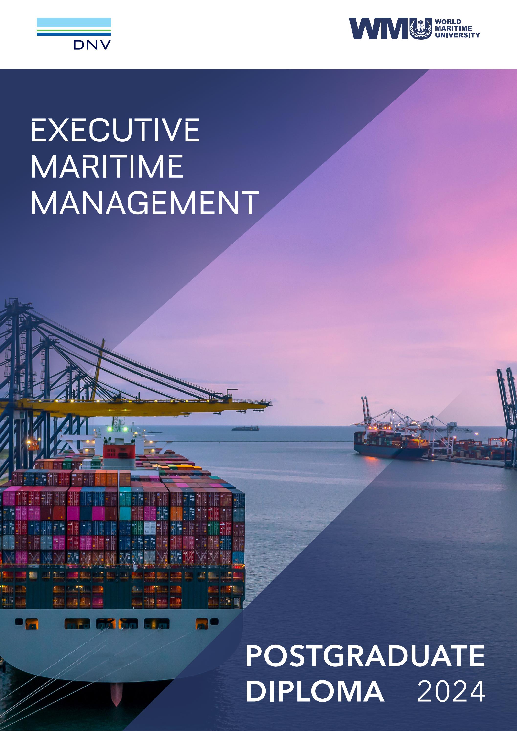 Executive Maritime Management Postgraduate Diploma by World Maritime ...