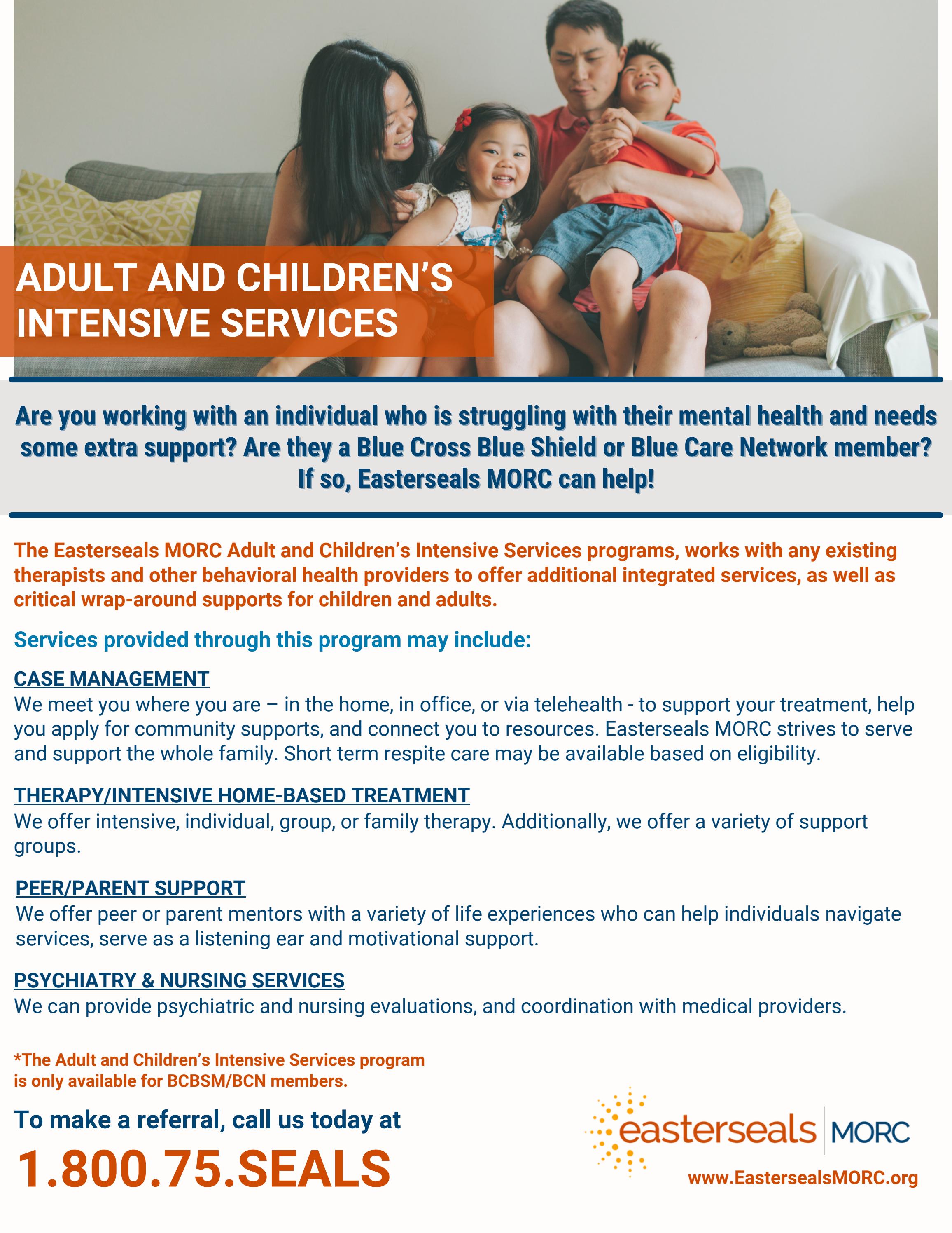 Adult and Children's Intensive Services - Referral by Easterseals MORC ...