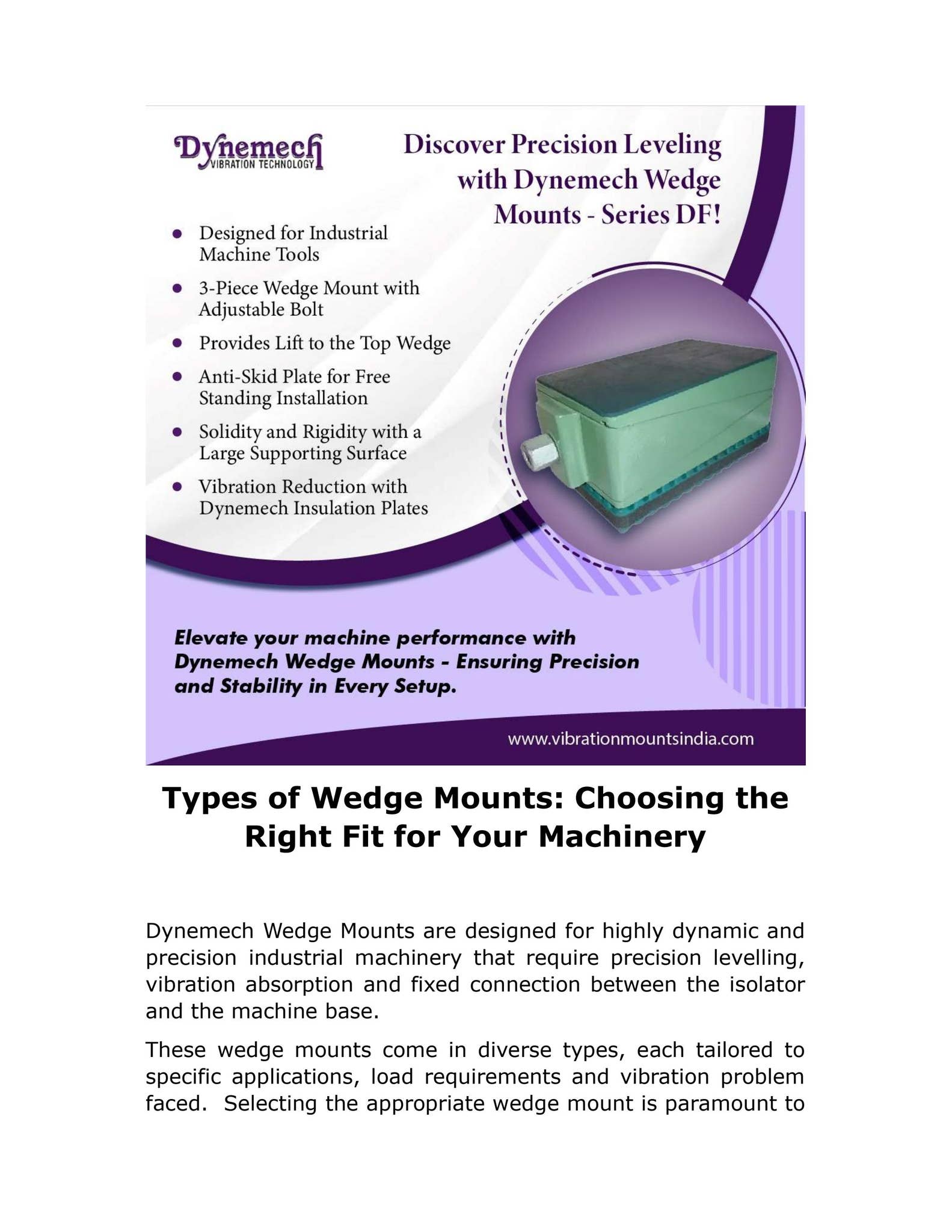 Types of Wedge Mounts: Choosing the Right Fit for Your Machinery by ...