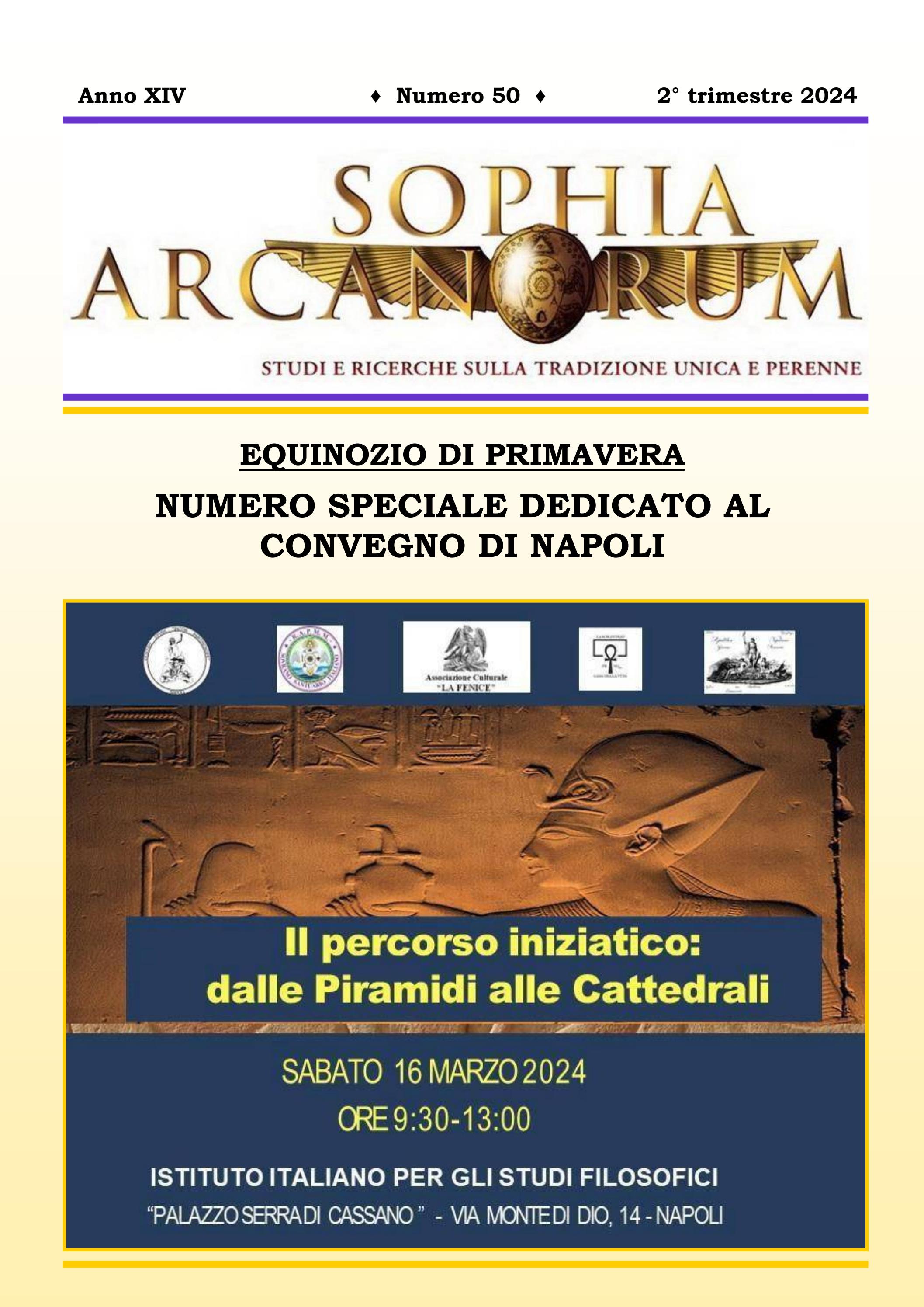 Sophia Arcanorum - Anno XIV N.50 - 2° trim.2024 by R.A.P.M.M. - Rito ...
