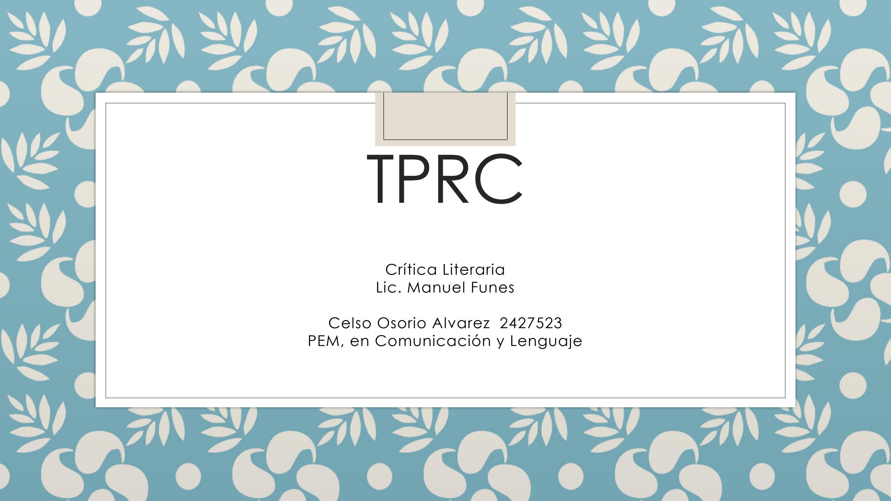 Avance de proyecto TPRC by Casiano Osorio - Issuu