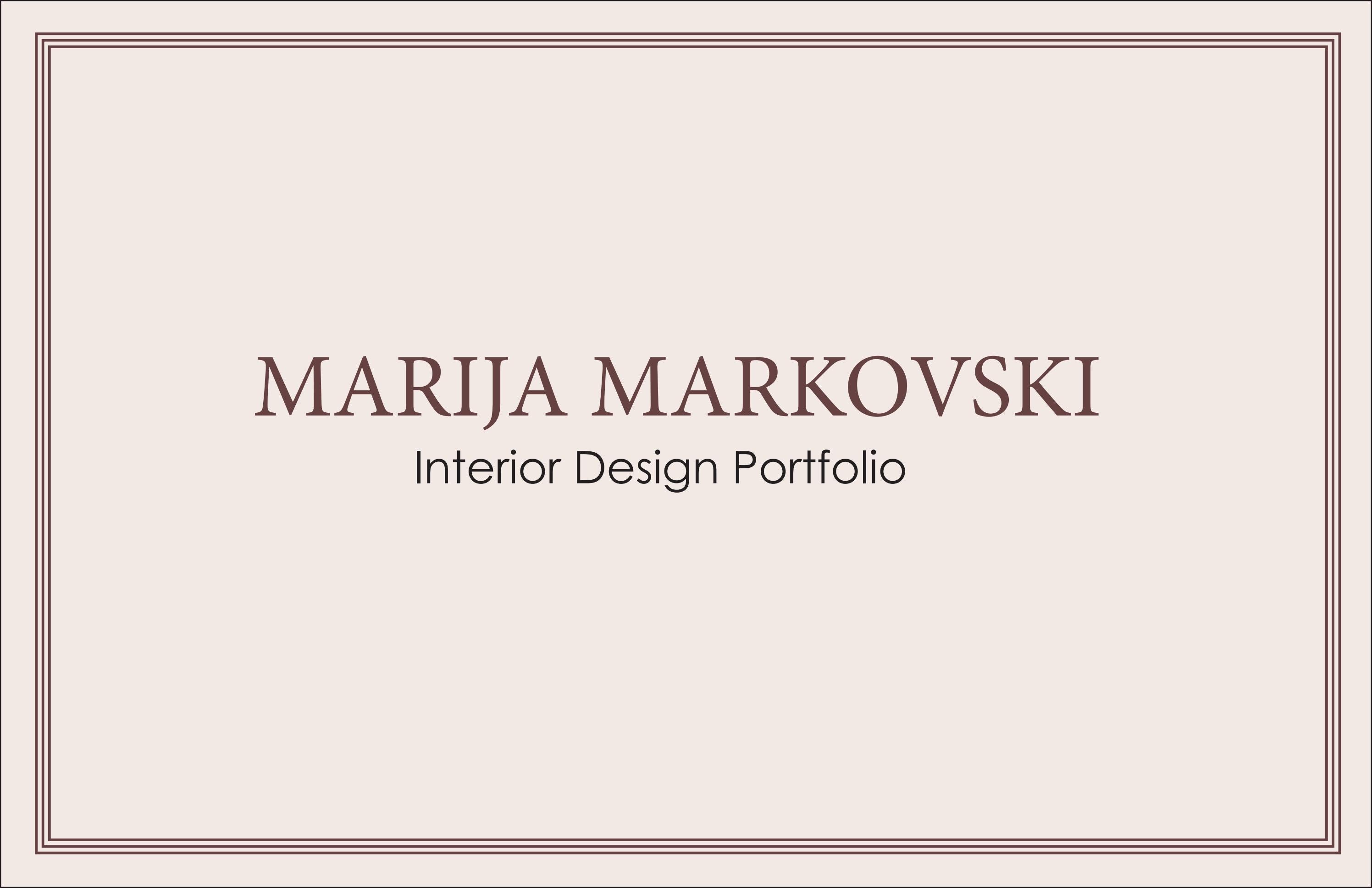 Marija Markovski 2024 Portfolio by marijamarkovski - Issuu