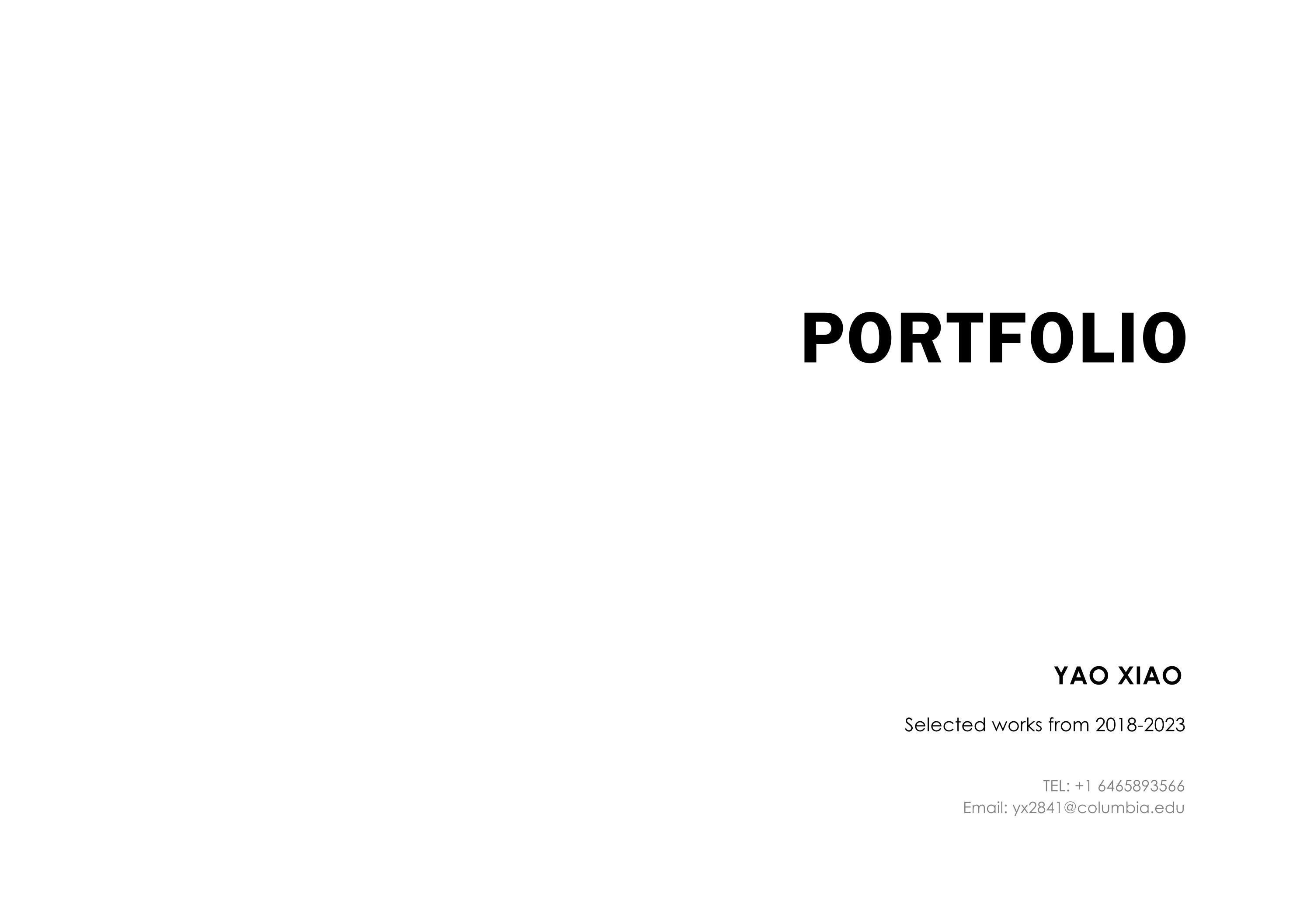 Portfolio of Yao Xiao by SherryXiao1018 - Issuu