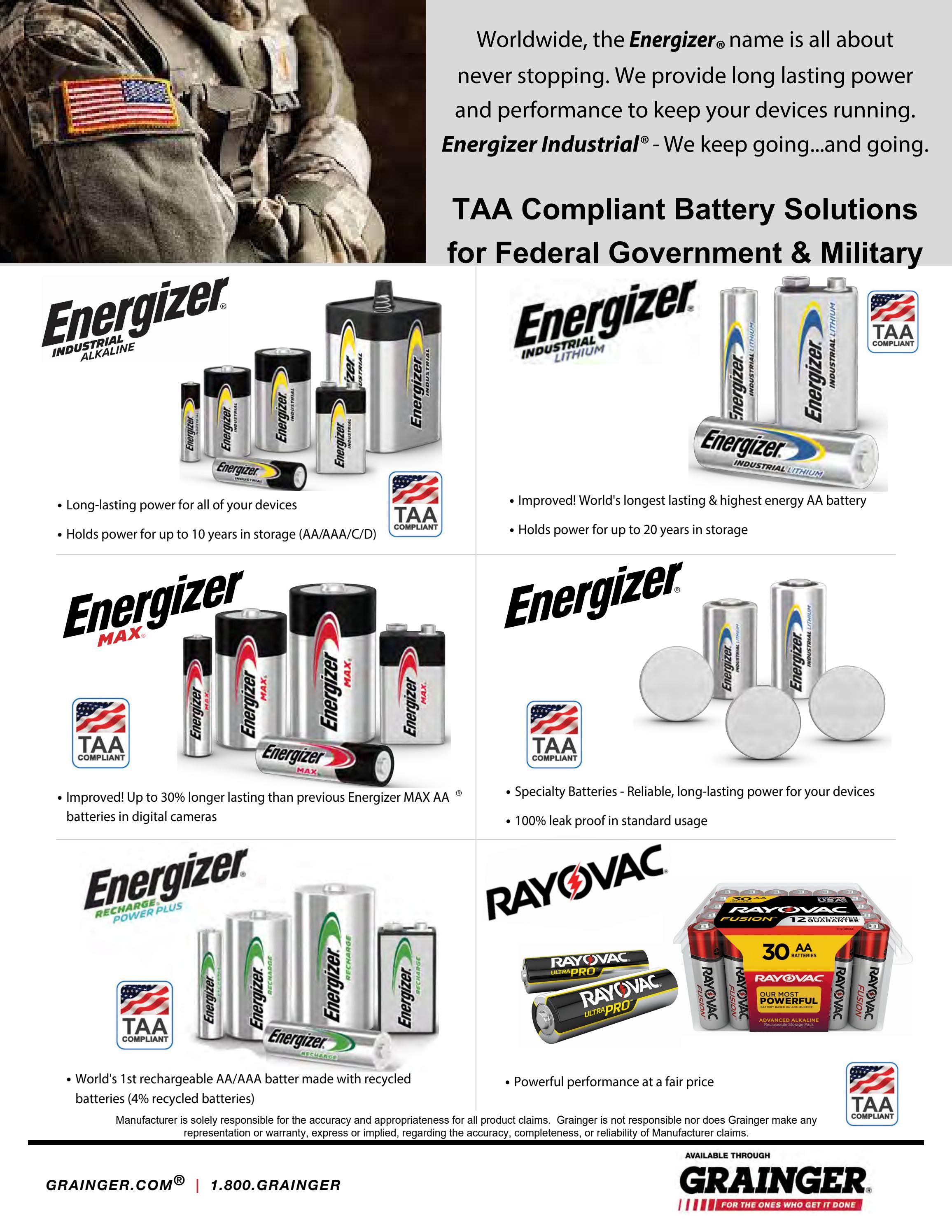 Energizer: TAA Compliant Battery Solutions by ISI Marketing Portal - Issuu