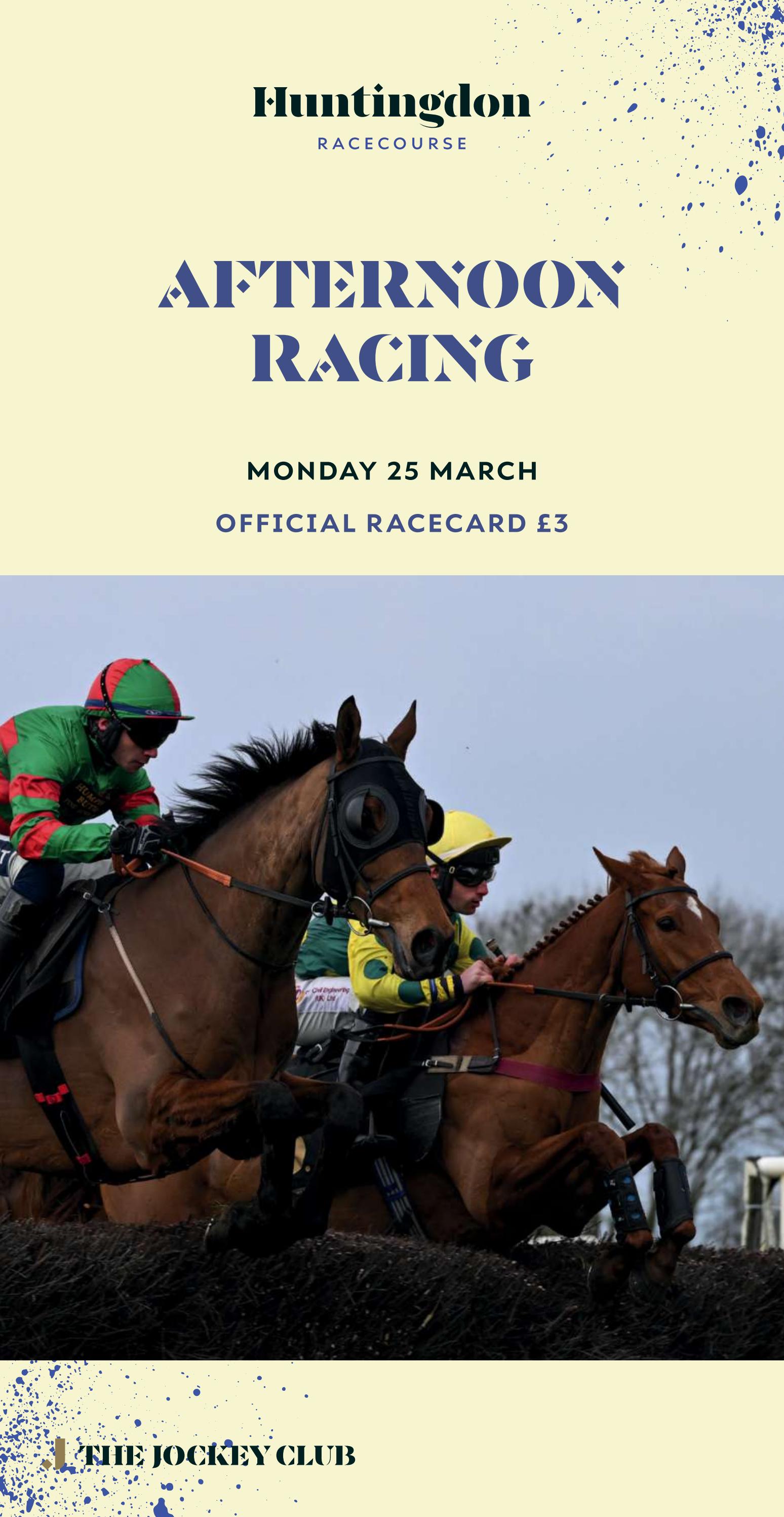 Huntingdon Racecard - Monday 25th March by Weatherbys - Issuu