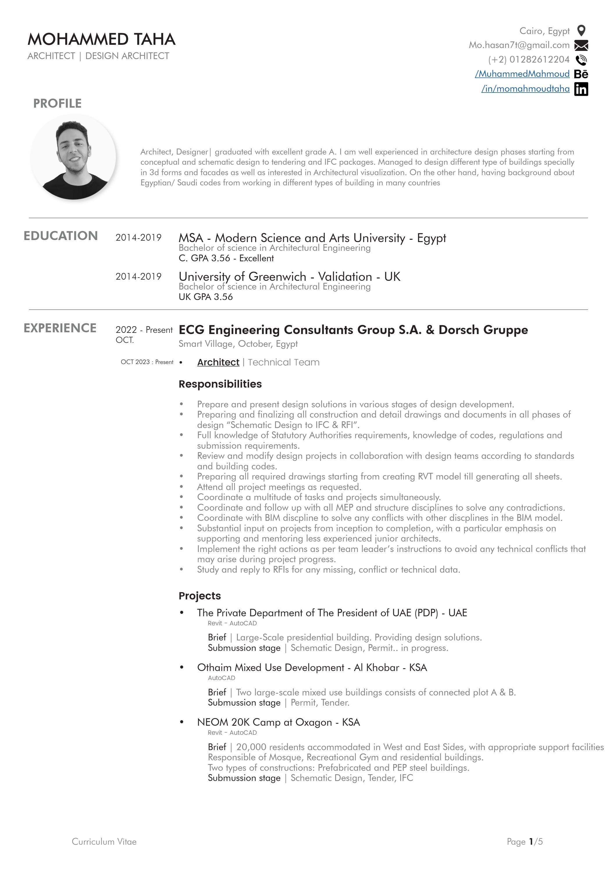 CV - Mohammed Mahmoud by Muhammed Mahmoud - Issuu