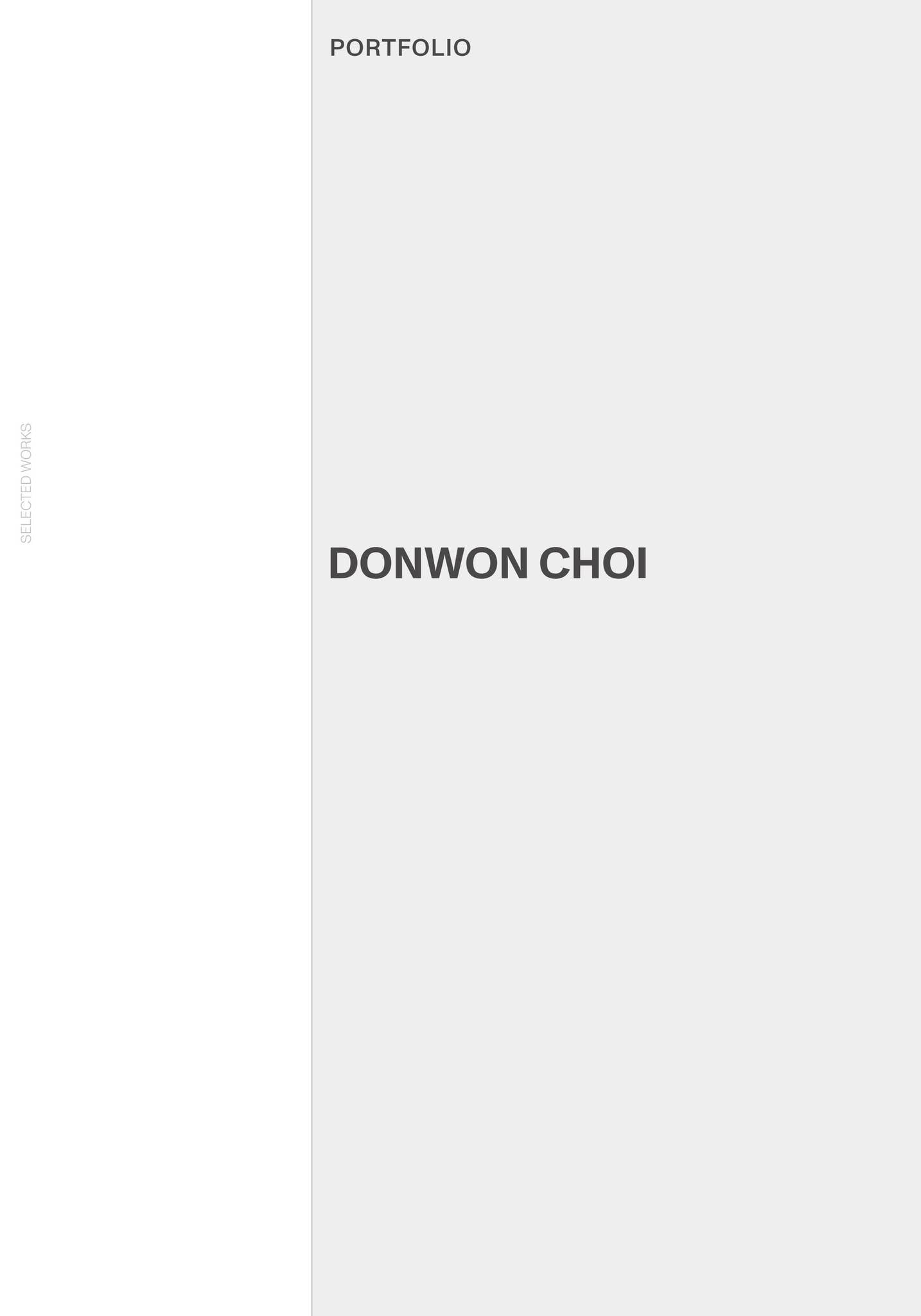 Donwon Choi_Architecture Portfolio by Donwon Choi - Issuu