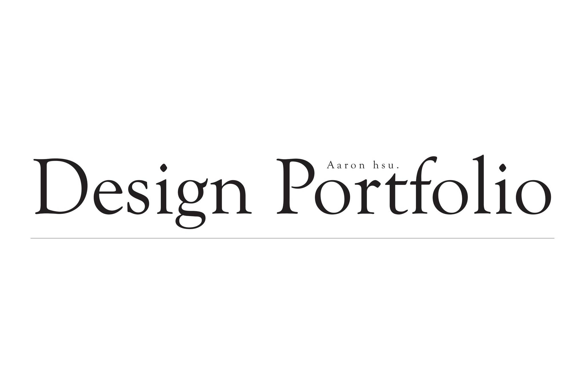 Aaron Design Portfolio by Aaron Hsu - Issuu