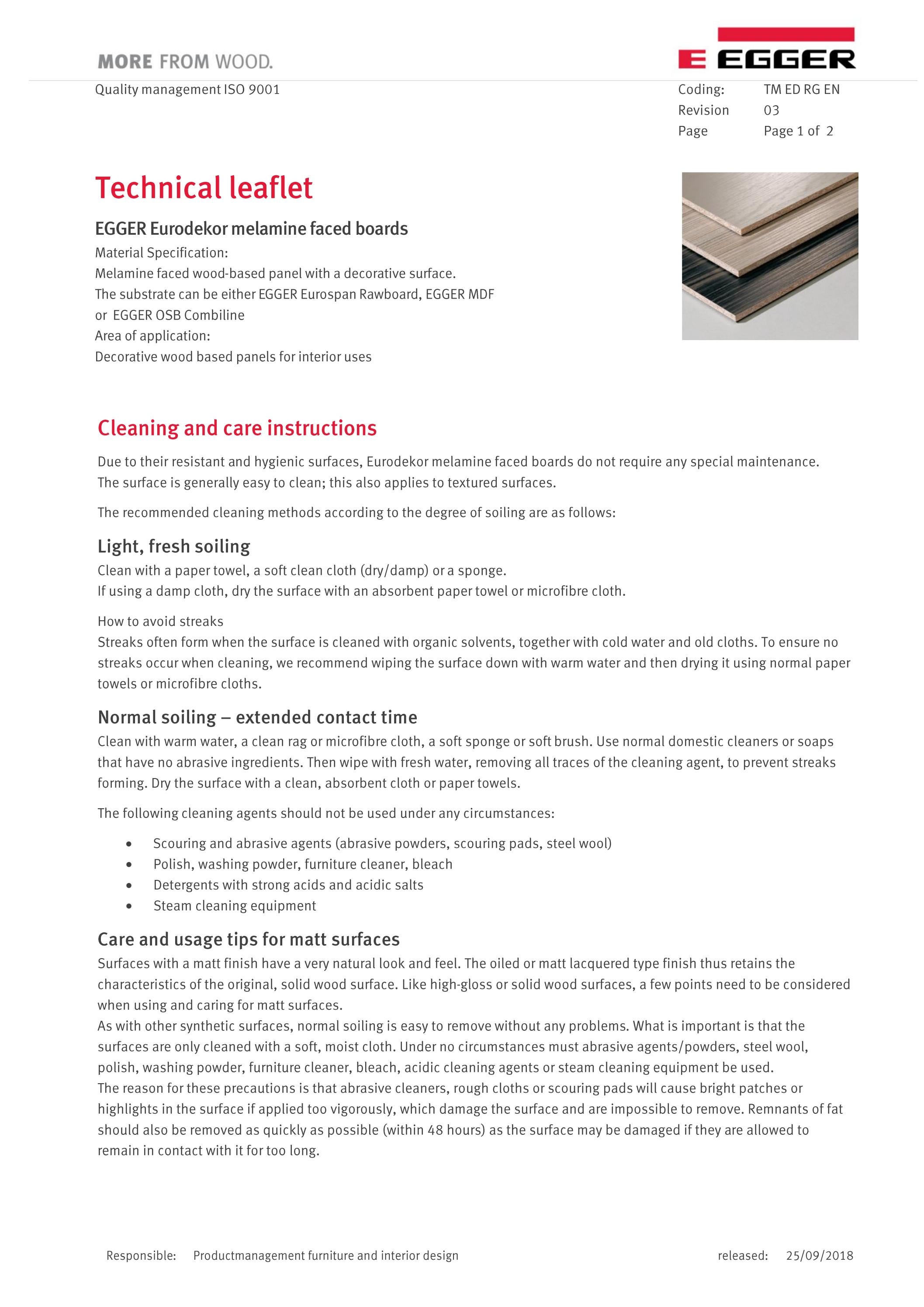 EGGER ISO 9001 by Hirzlan - Issuu