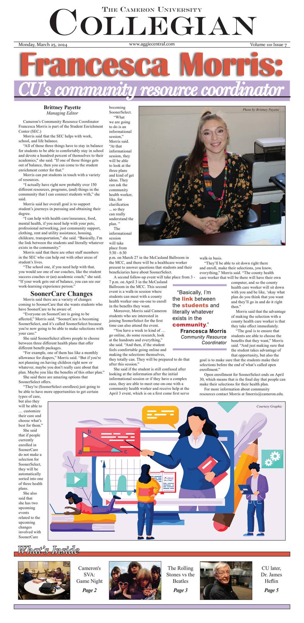 Cameron Collegian Spring 2024 Issue #7 by Cameron University Collegian ...