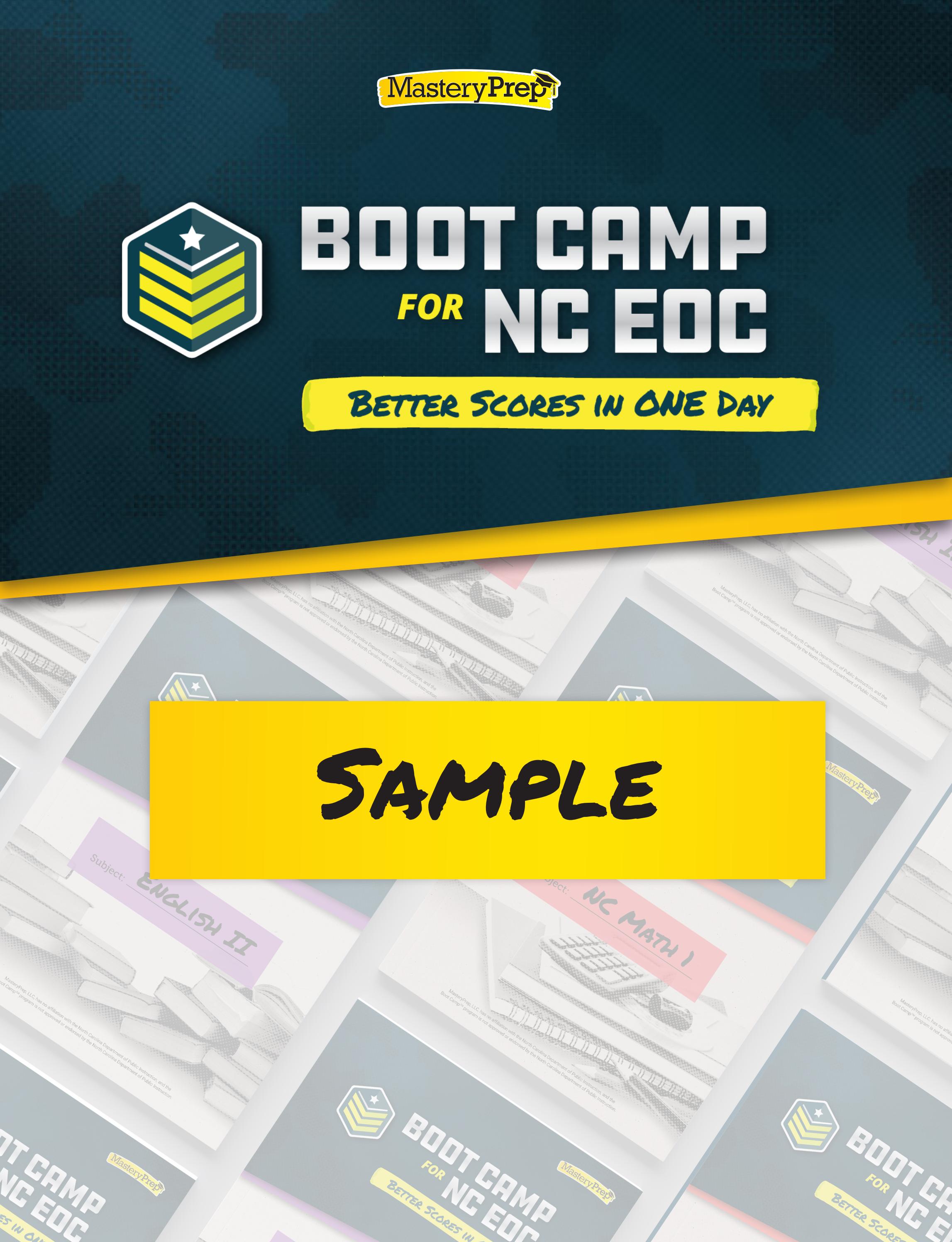 Sample | Boot Camp for NC EOC by MasteryPrep - Issuu
