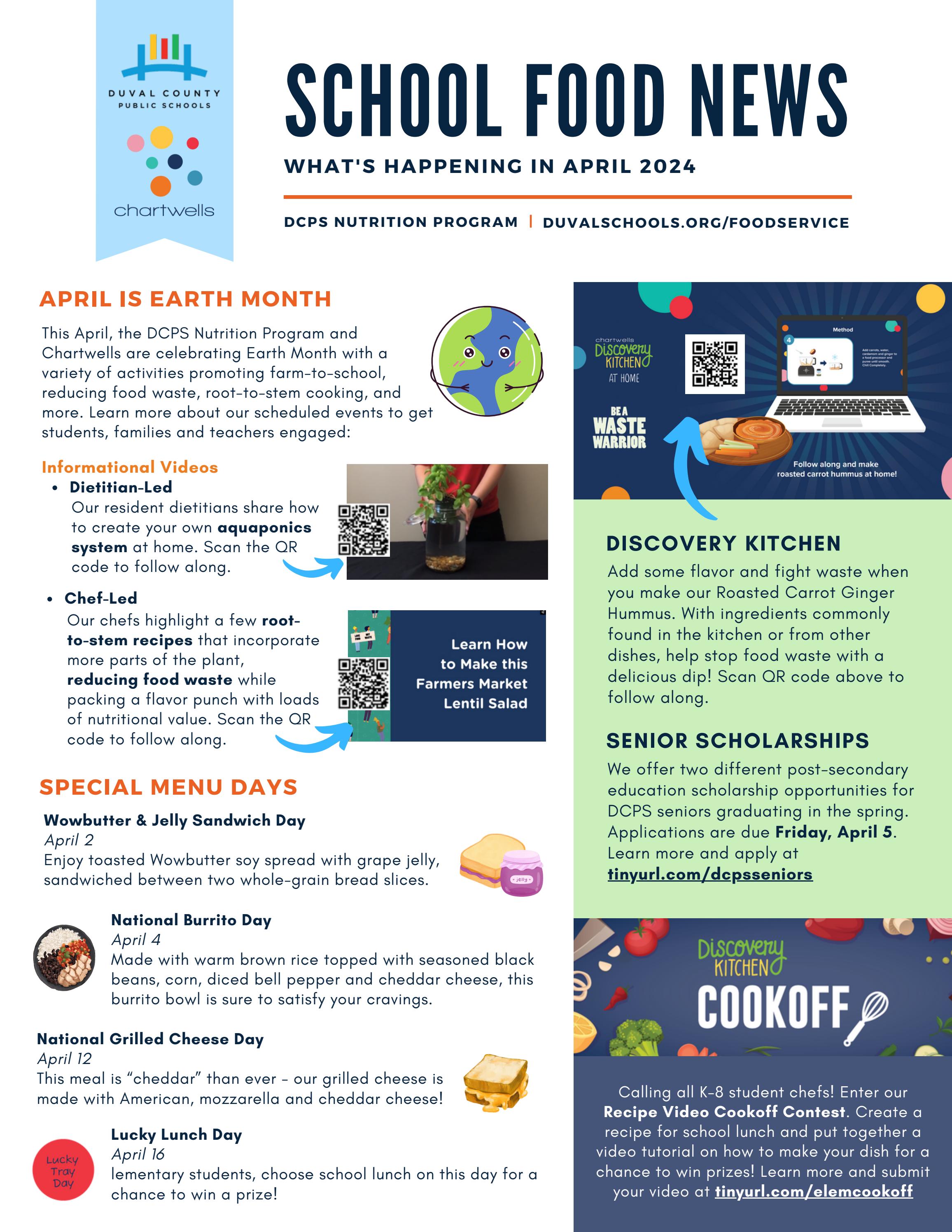 DCPS School Food Newsletter - April 2024 by ChartwellsK12Duval - Issuu