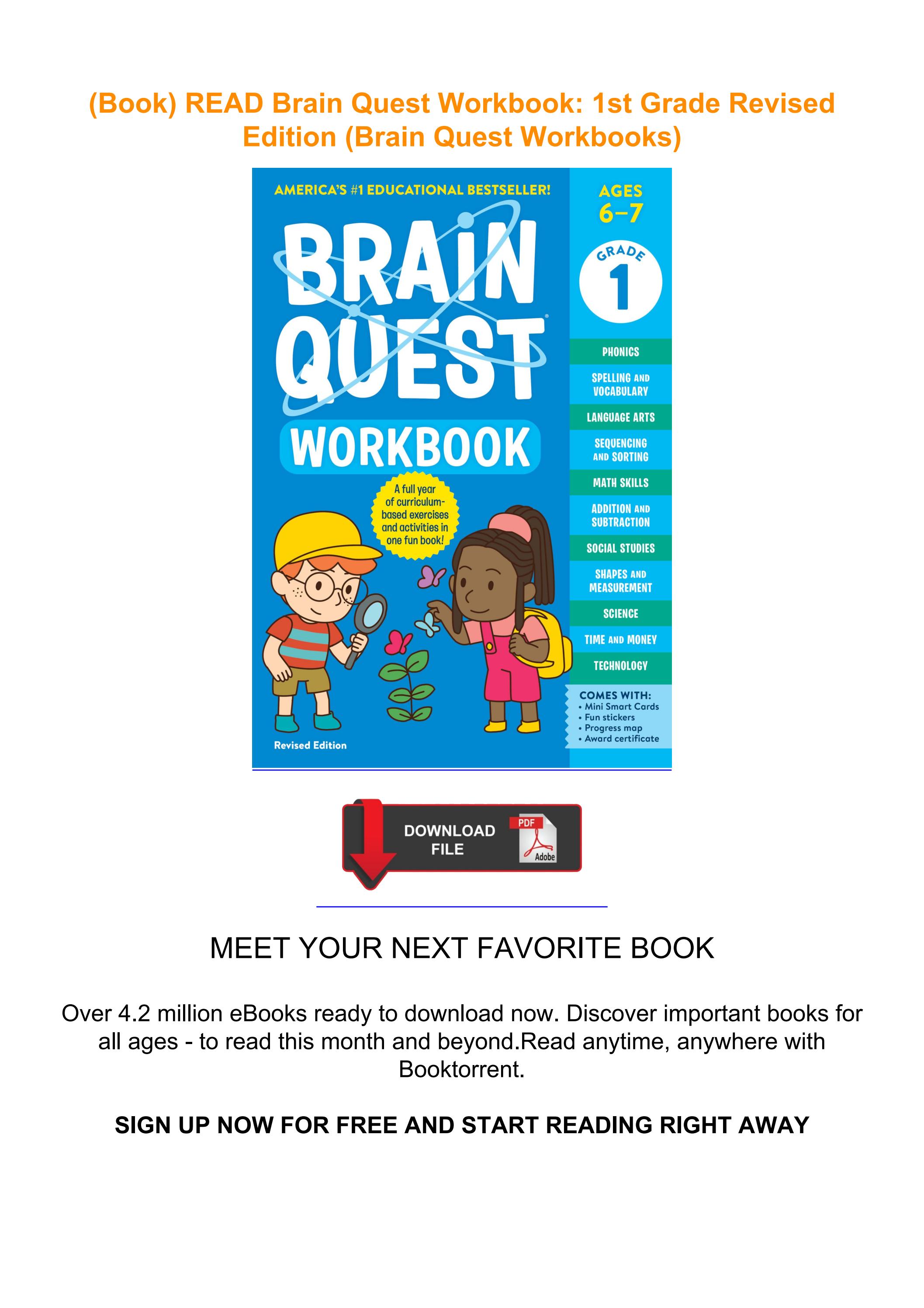 (book) Read Brain Quest Workbook: 1st Grade Revised Edition (brain