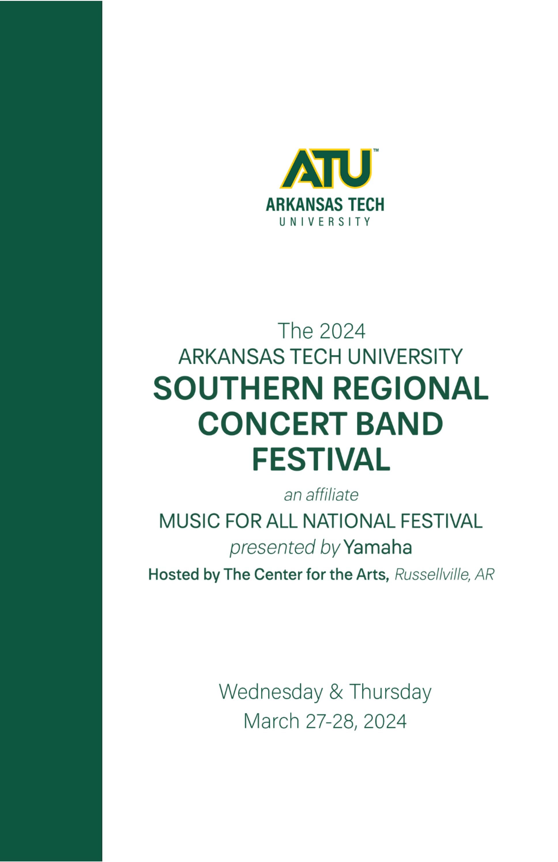 ATU Southern Regional Concert Band Festival by TJ Perry - Issuu
