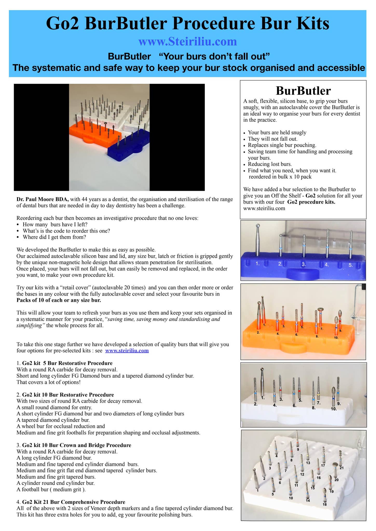 Go2 Butler Procedure kits by Dr Paul Moore BDS Dentist - Issuu