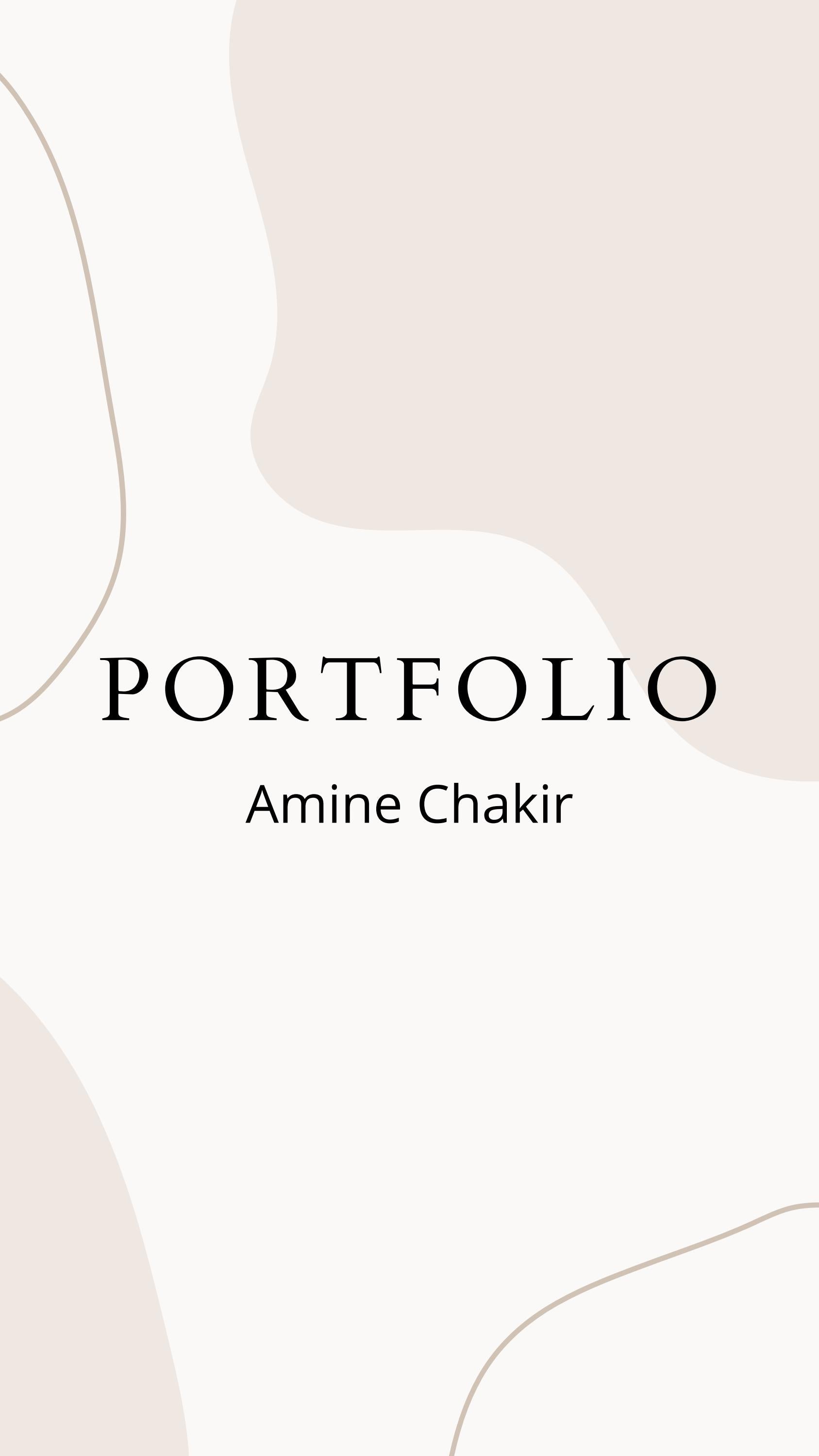 portfolio, Amine Chakir by amine.chakir.portfolio - Issuu