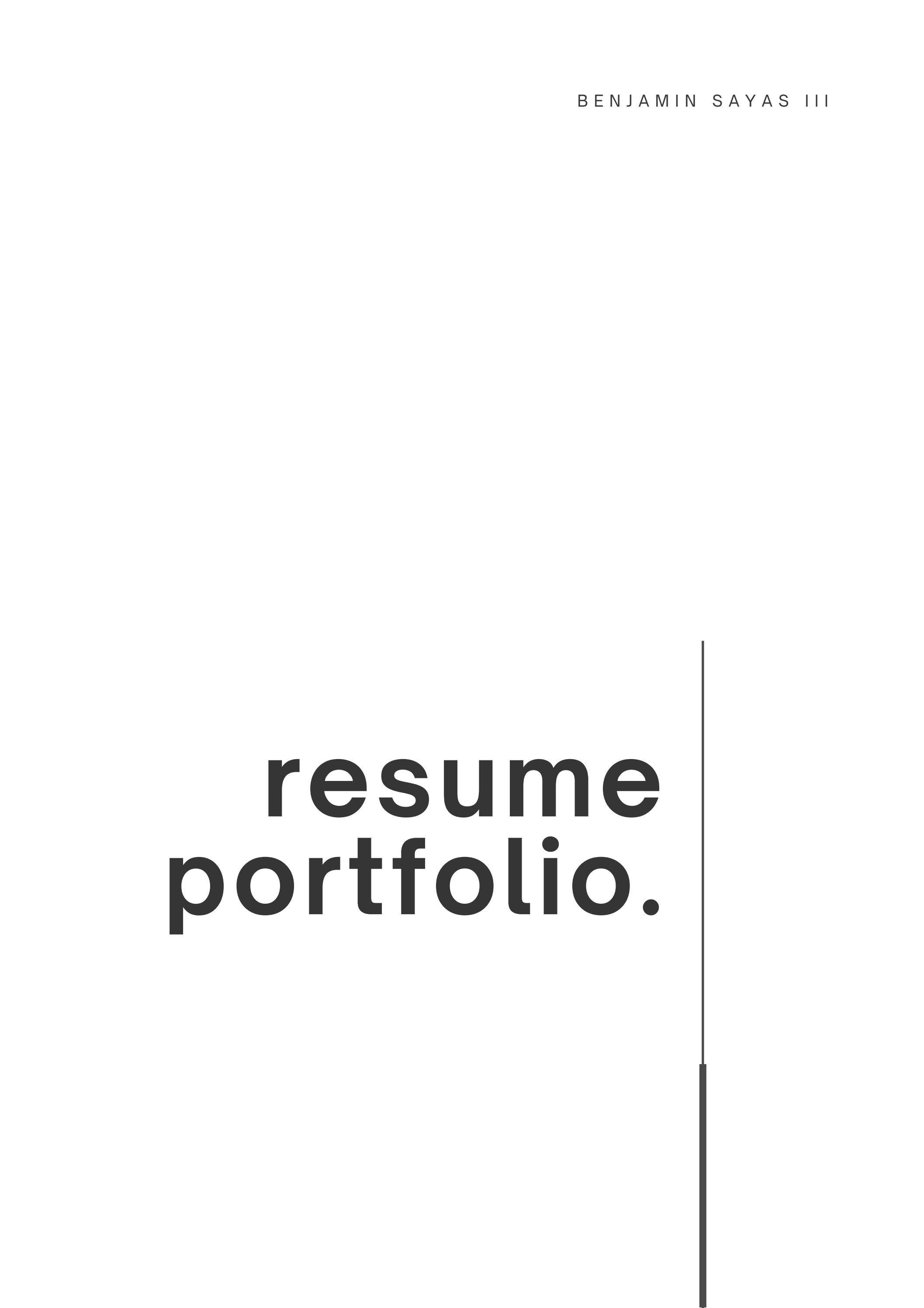 Benjamin Sayas III | Architect Resume Portfolio by Benjo Sayas - Issuu