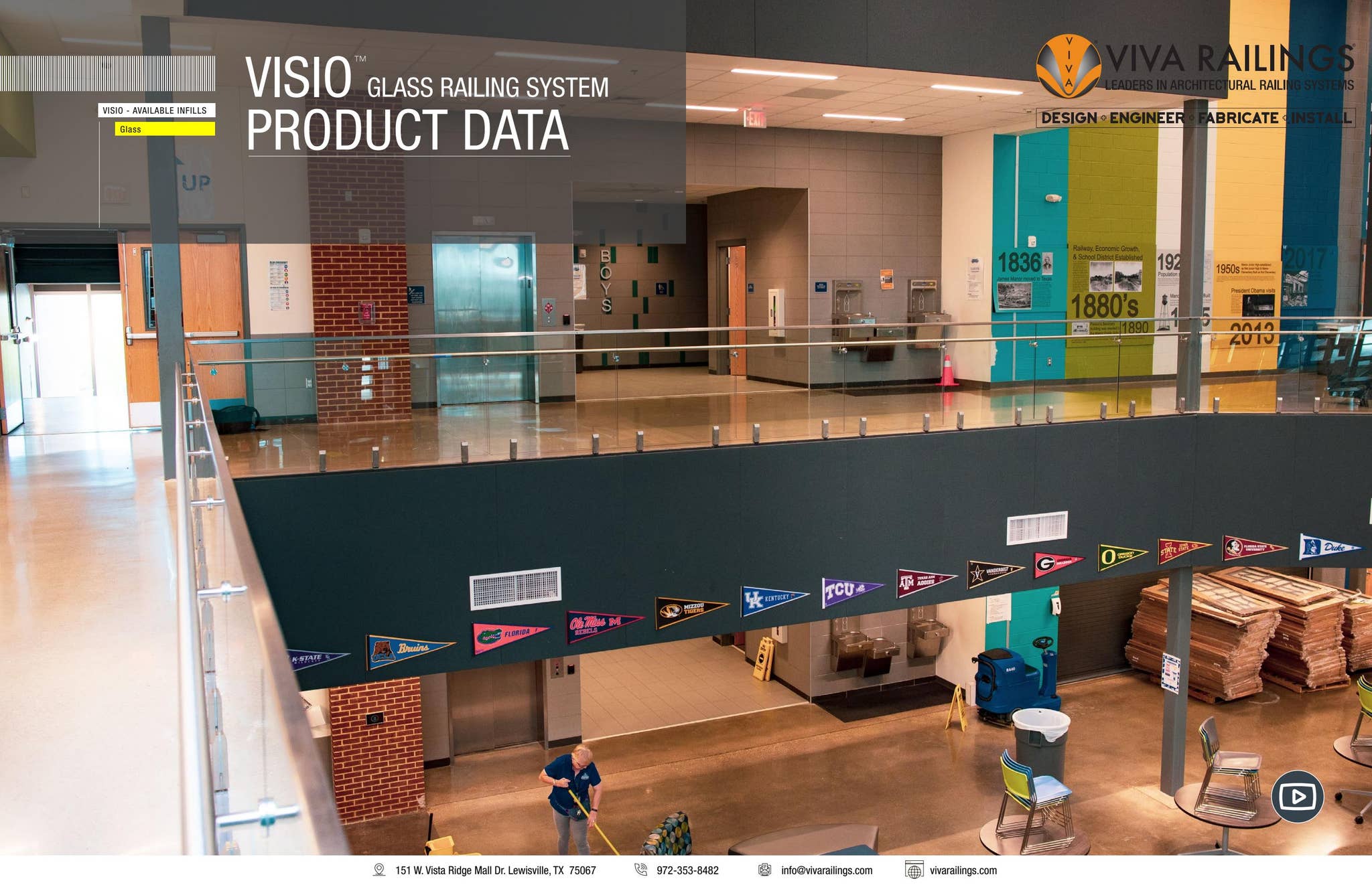 VISIO GLASS Product Data by viva.railings - Issuu