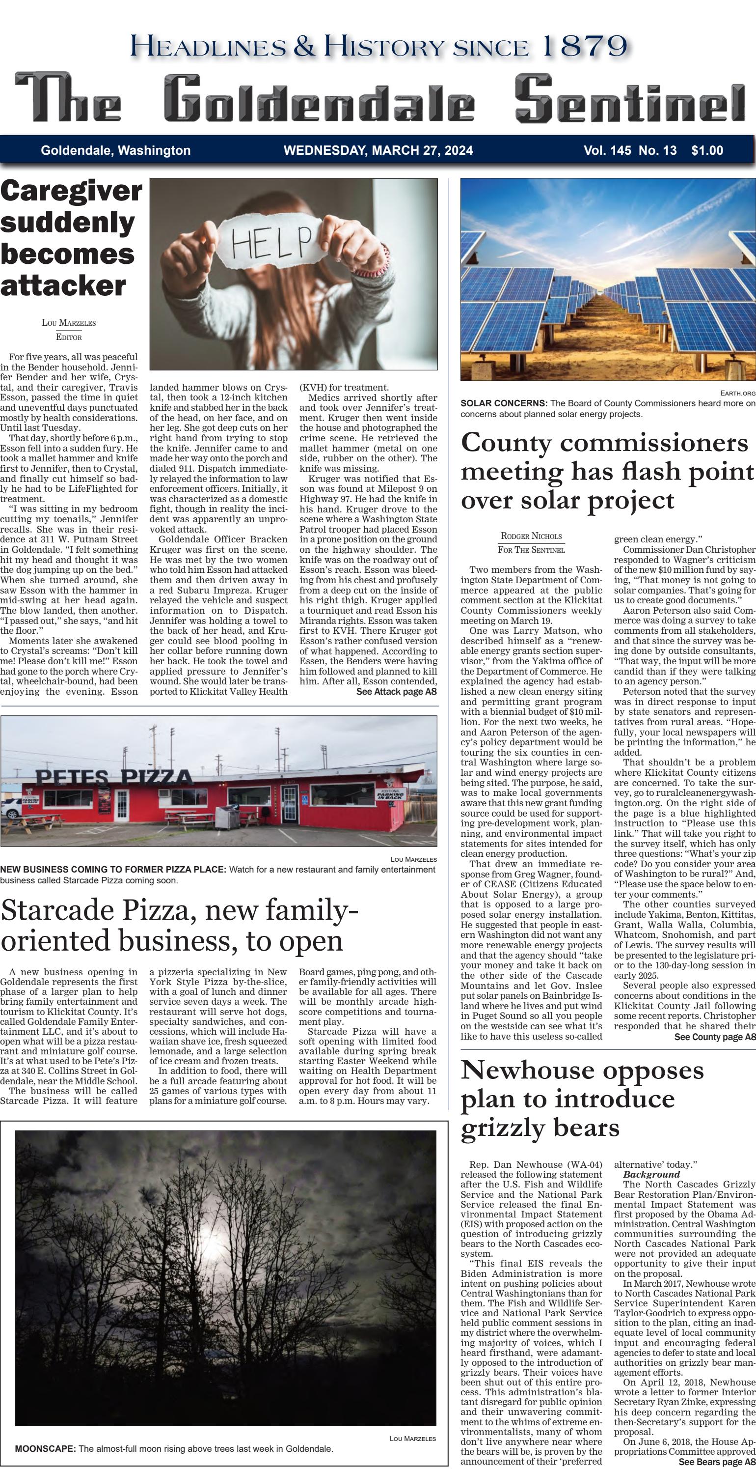 Goldendale Sentinel March 27, 2024 by Goldendale Sentinel - Issuu