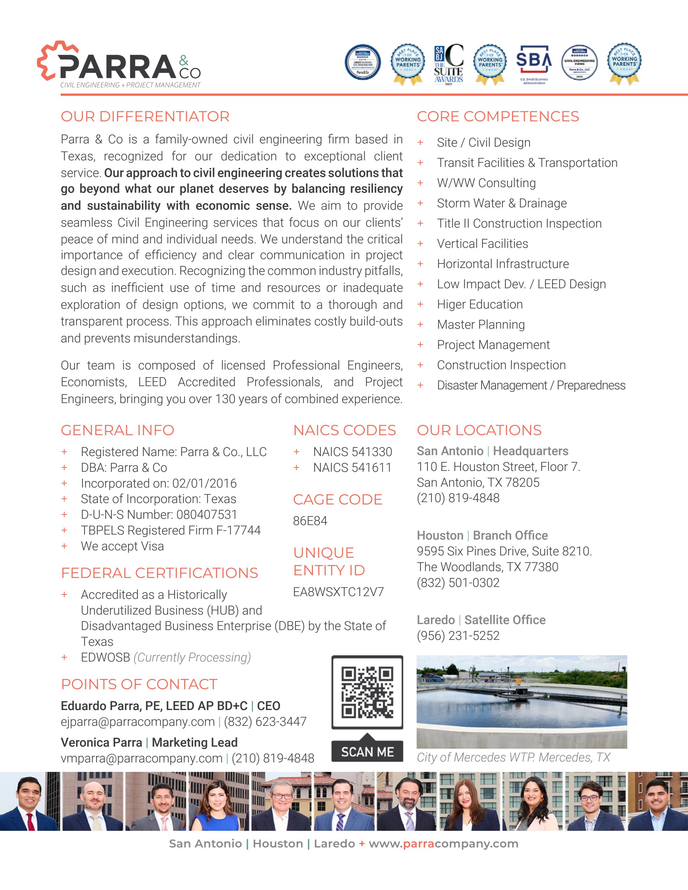 Parra & Co - One Pager Capabilities Statement by parracompany - Issuu