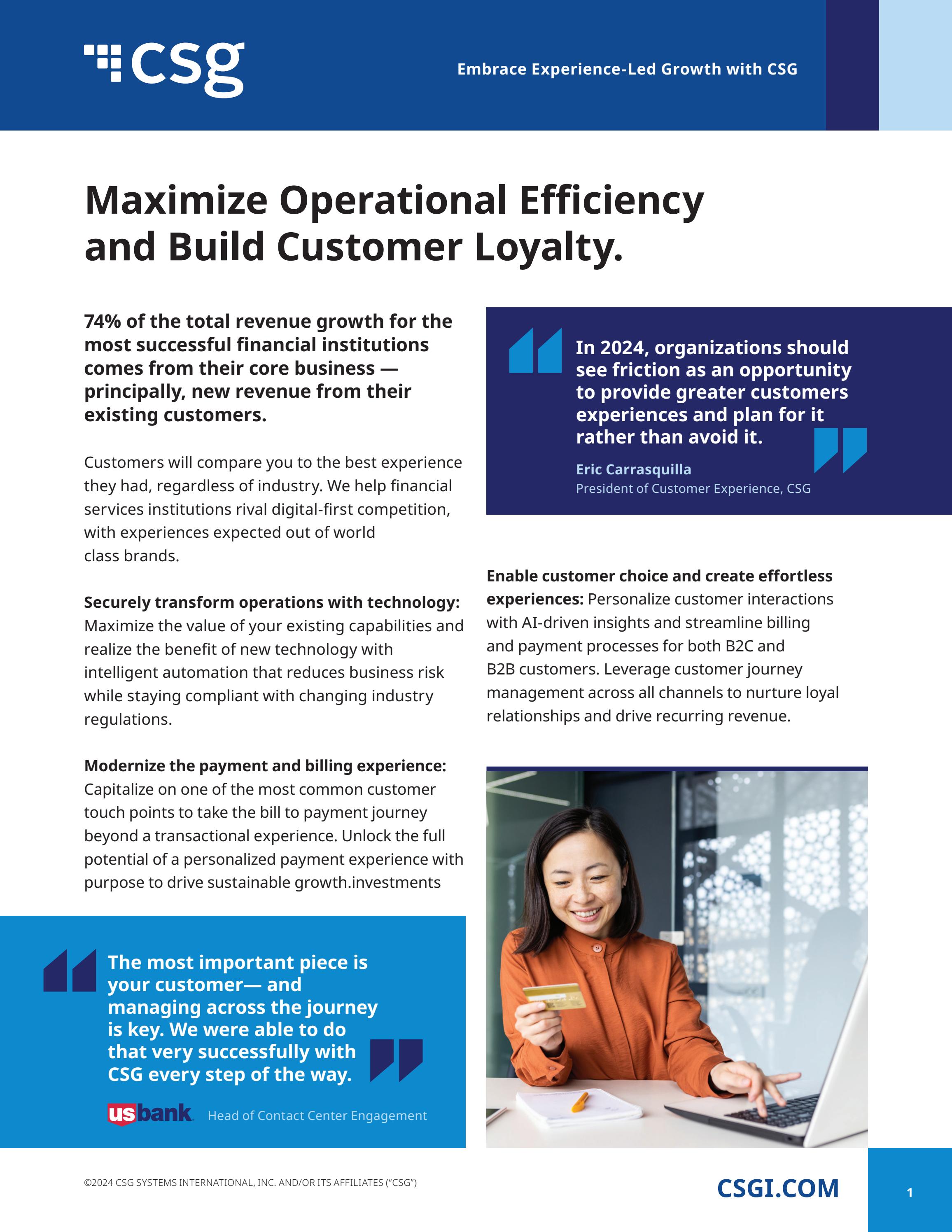 Maximize Operational Efficiency and Build Customer Loyalty by CSG Systems - Issuu