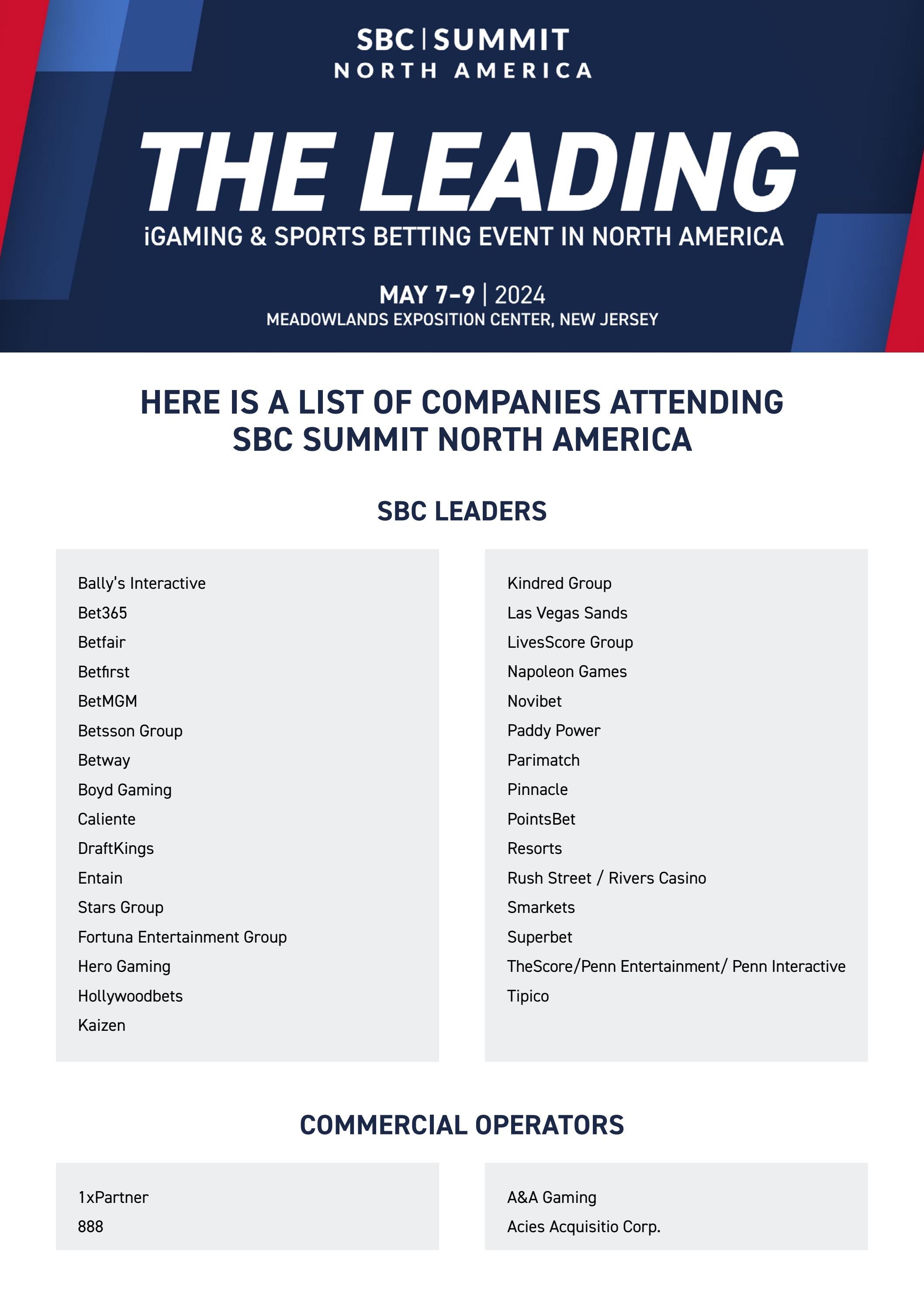 SBC Summit North America 2024 Attendee List by SBC Global - Issuu