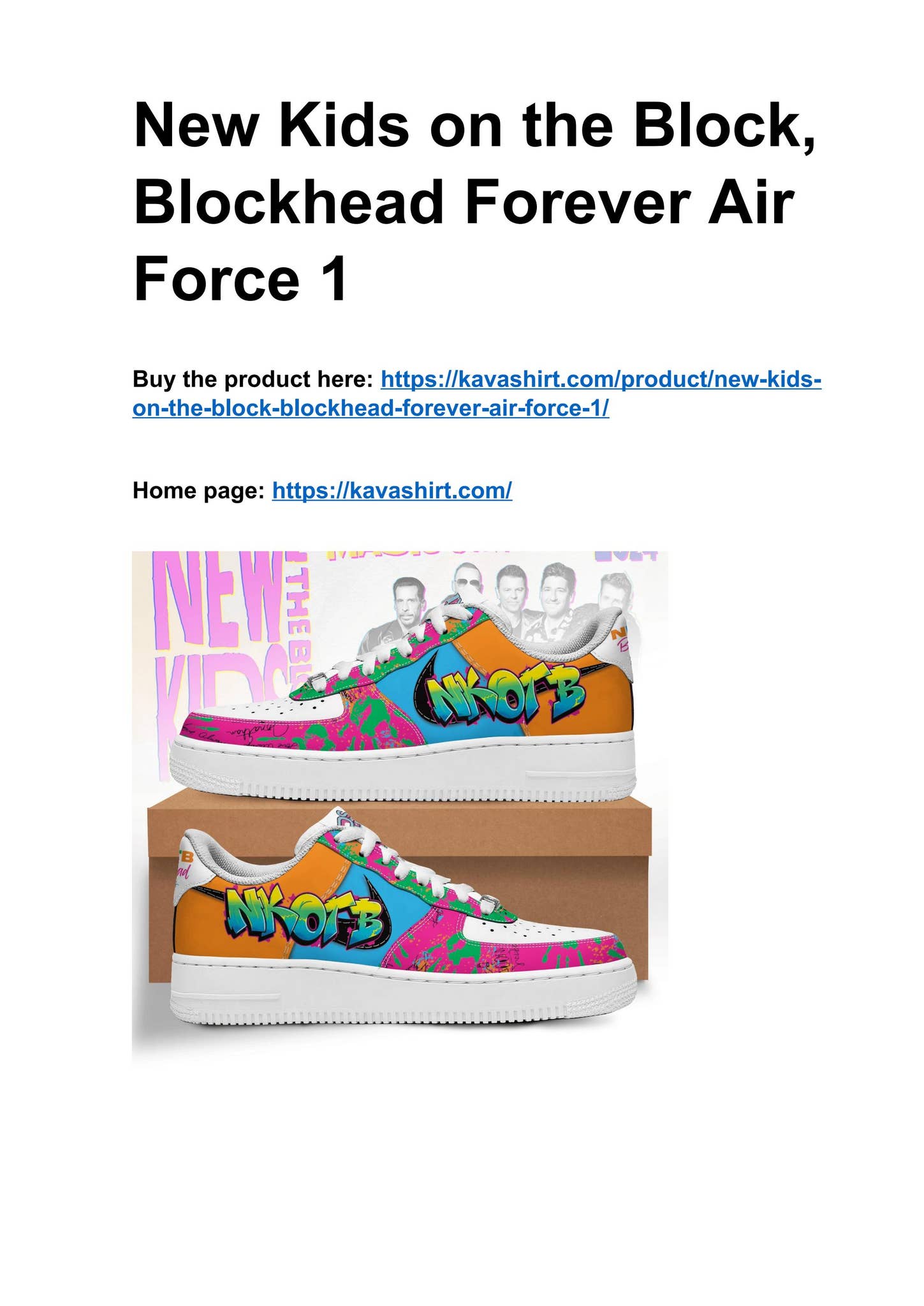 New Kids on the Block, Blockhead Forever Air Force 1 by kavashirt - Issuu