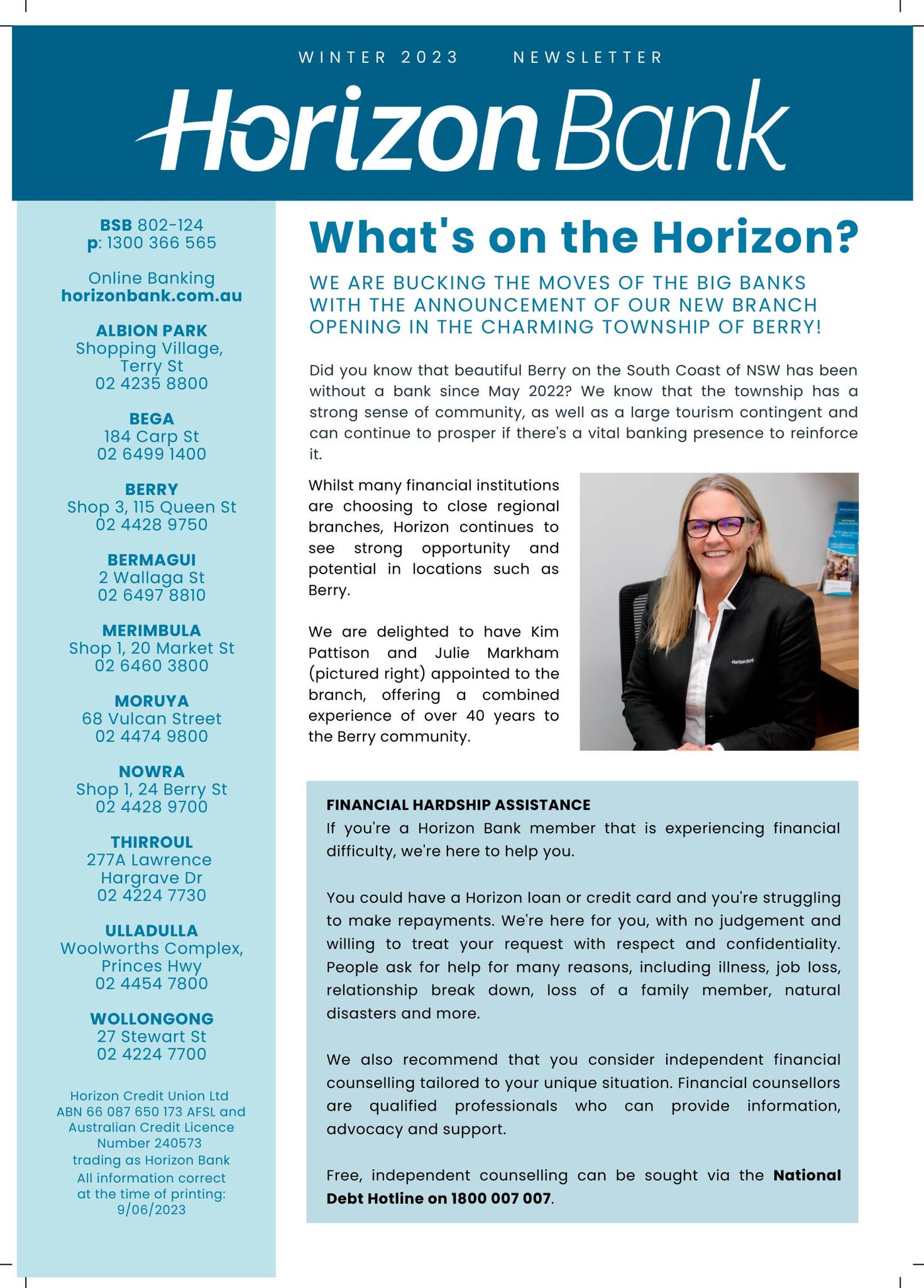 Newsletter Horizon Bank Winter 2023 by horizonbankaus - Issuu