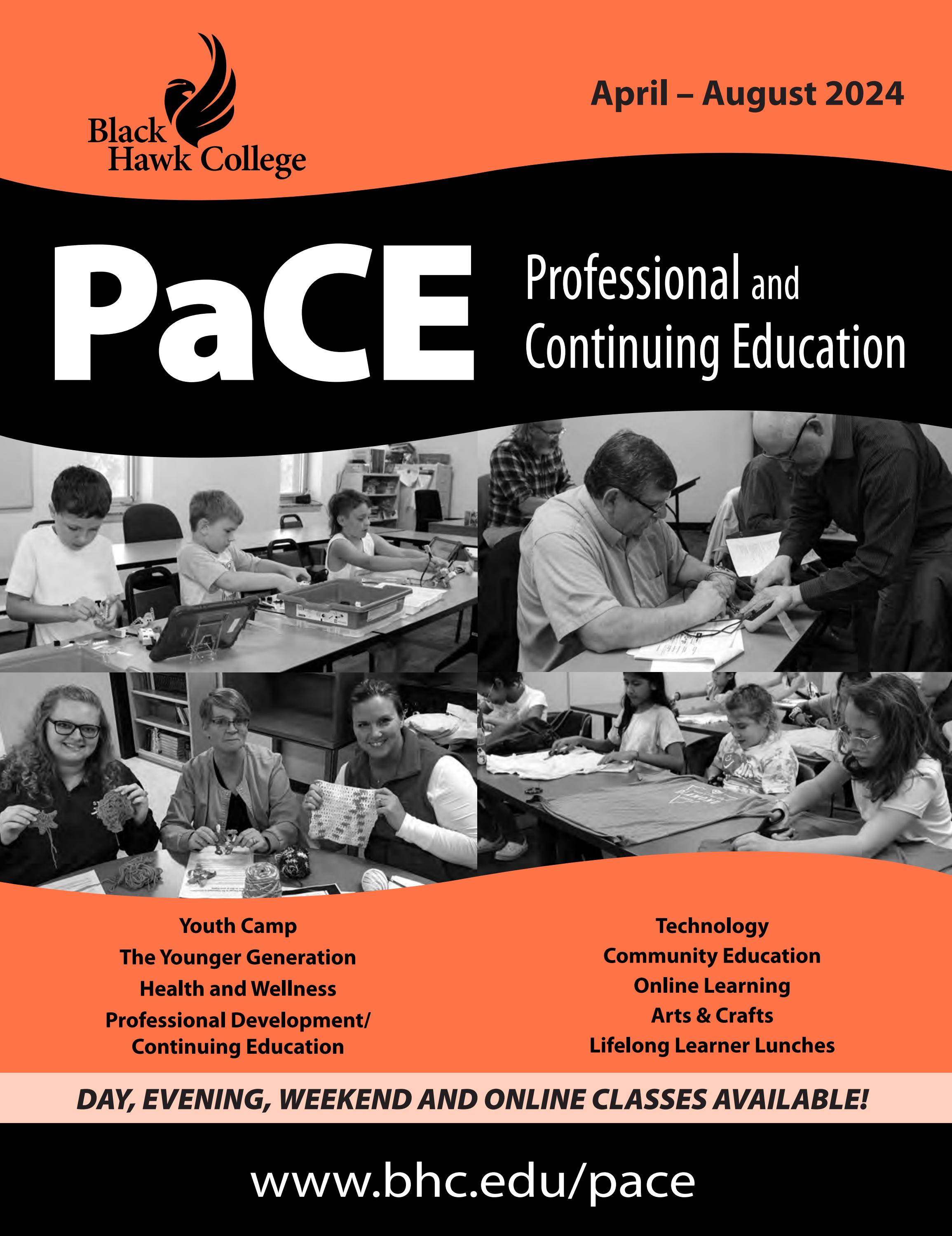 PaCE Class Schedule - April - Aug. 2024 by Black Hawk College - Issuu