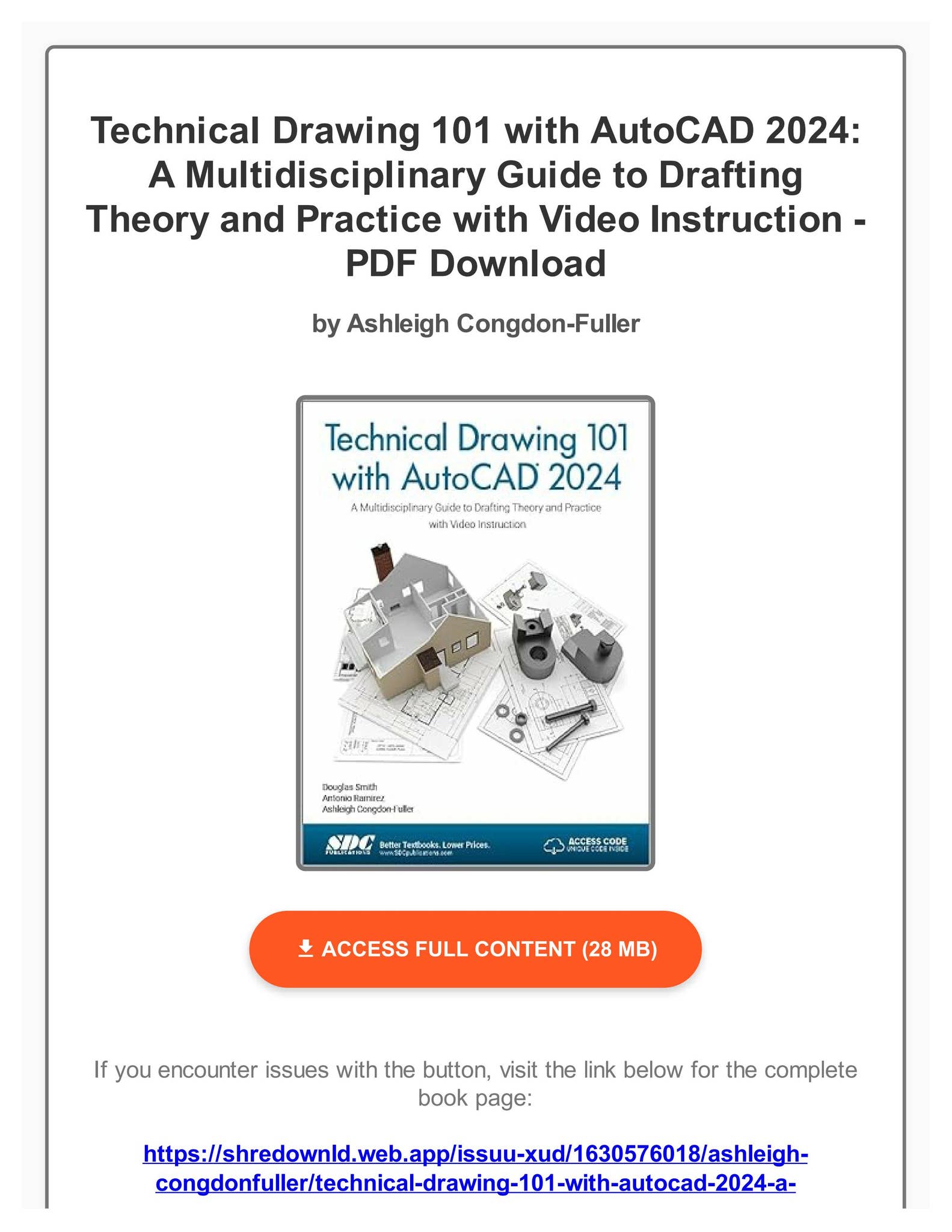 EBOOK Technical Drawing 101 with AutoCAD 2024: A Multidisciplinary ...