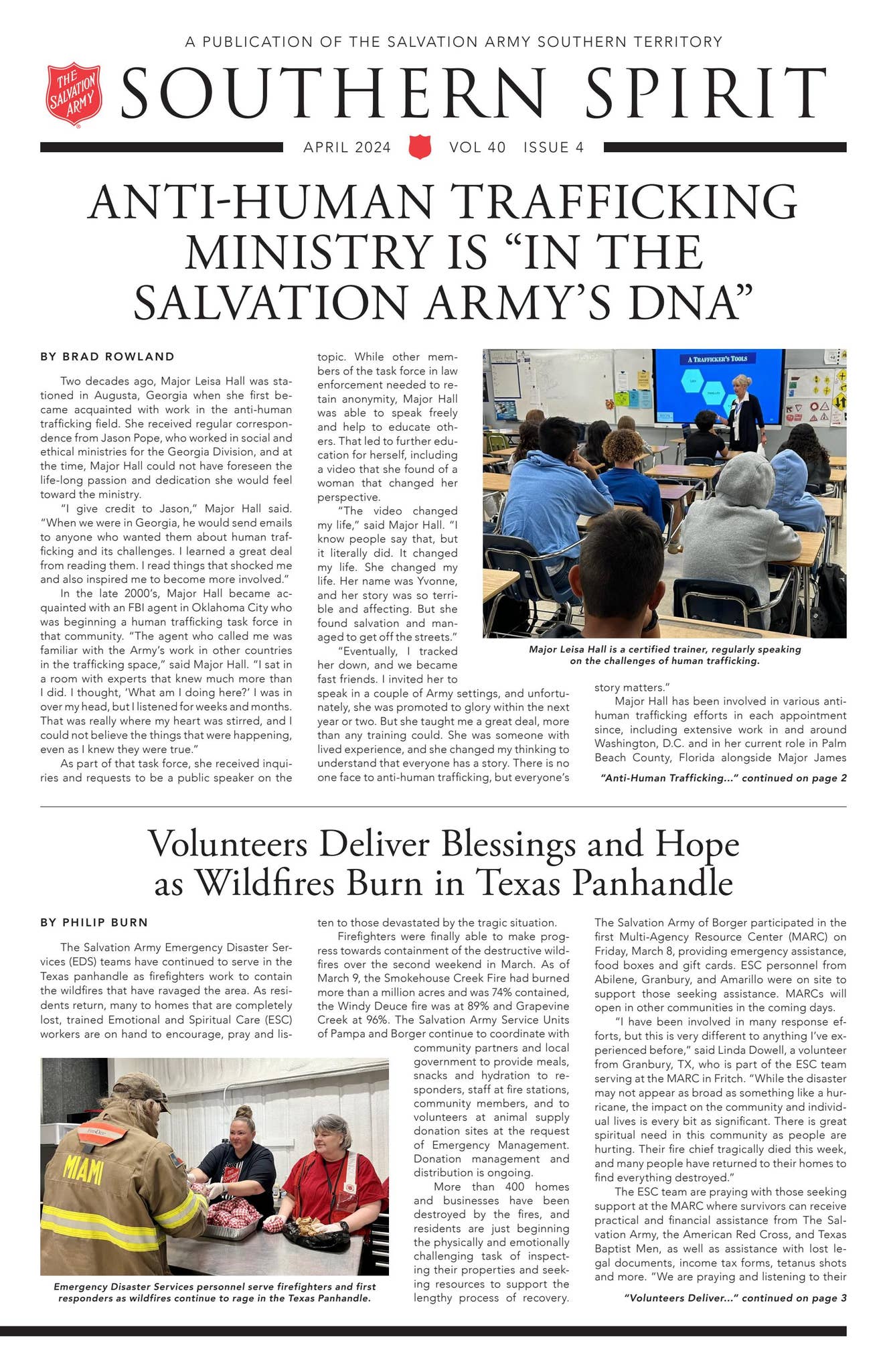 Southern Spirit APR 2024 - Vol 40 Issue 4 by salvationarmysouth - Issuu