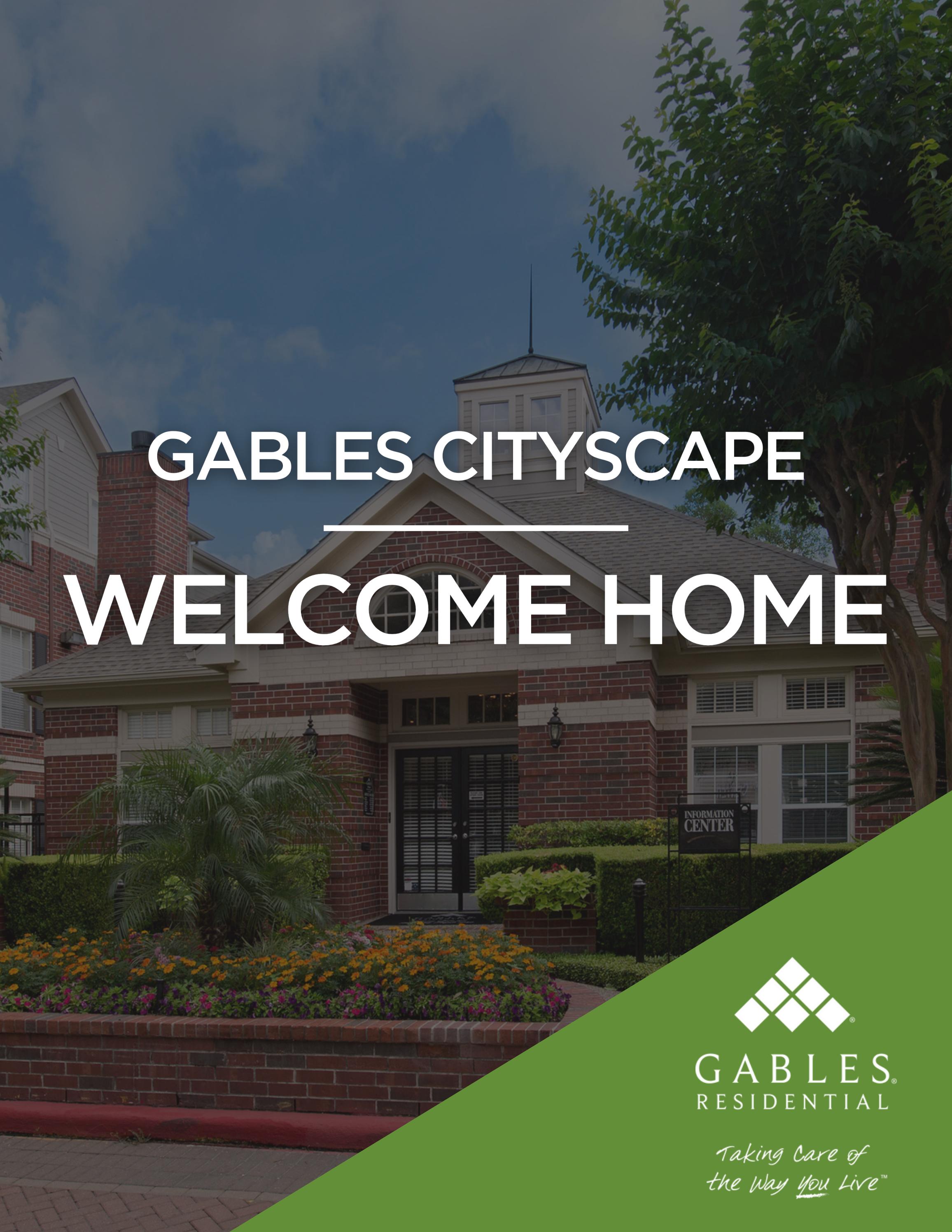Gables Cityscape Move In Packet by Gables Residential - Issuu