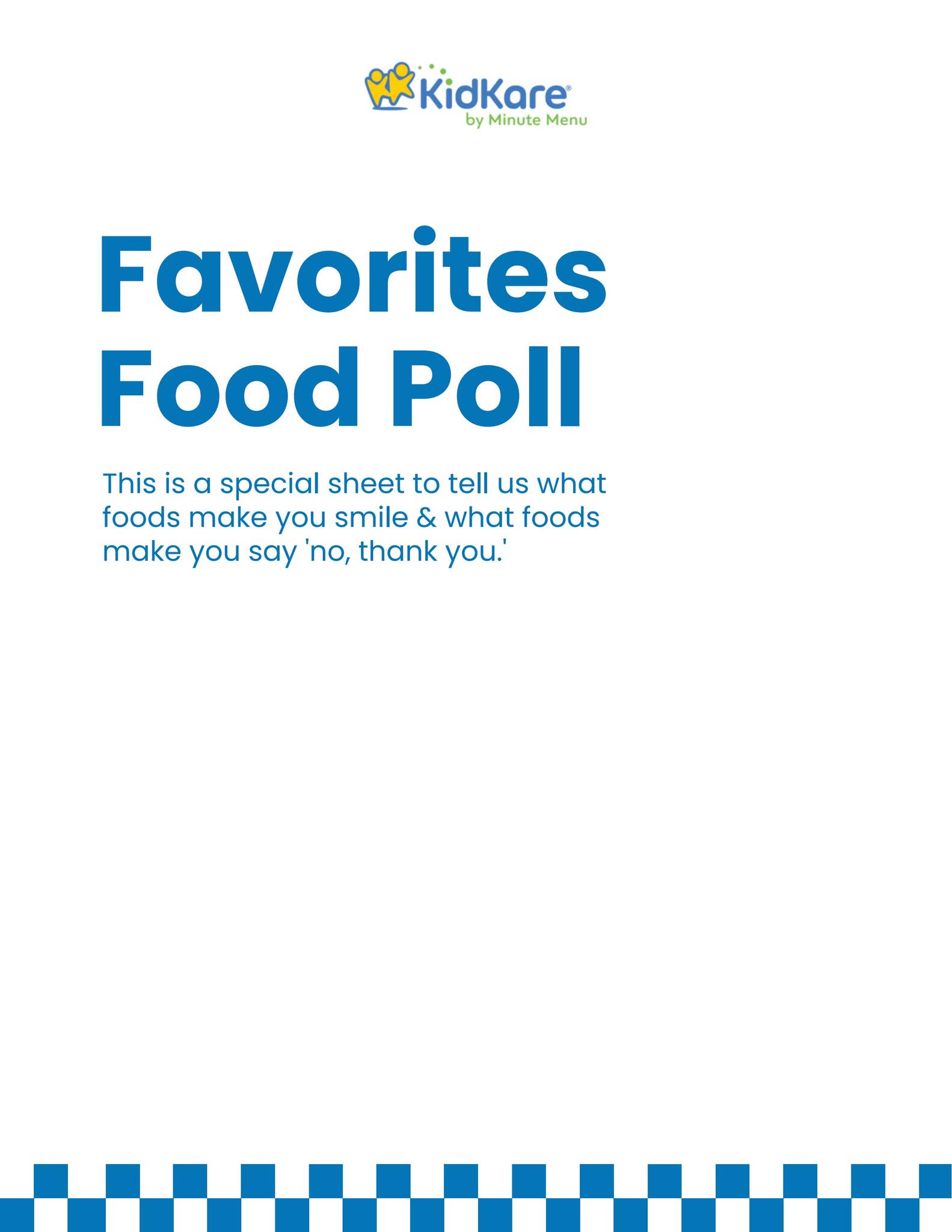 Favorite Food & Picky Eaters with KidKare by KidKare by Minute Menu - Issuu