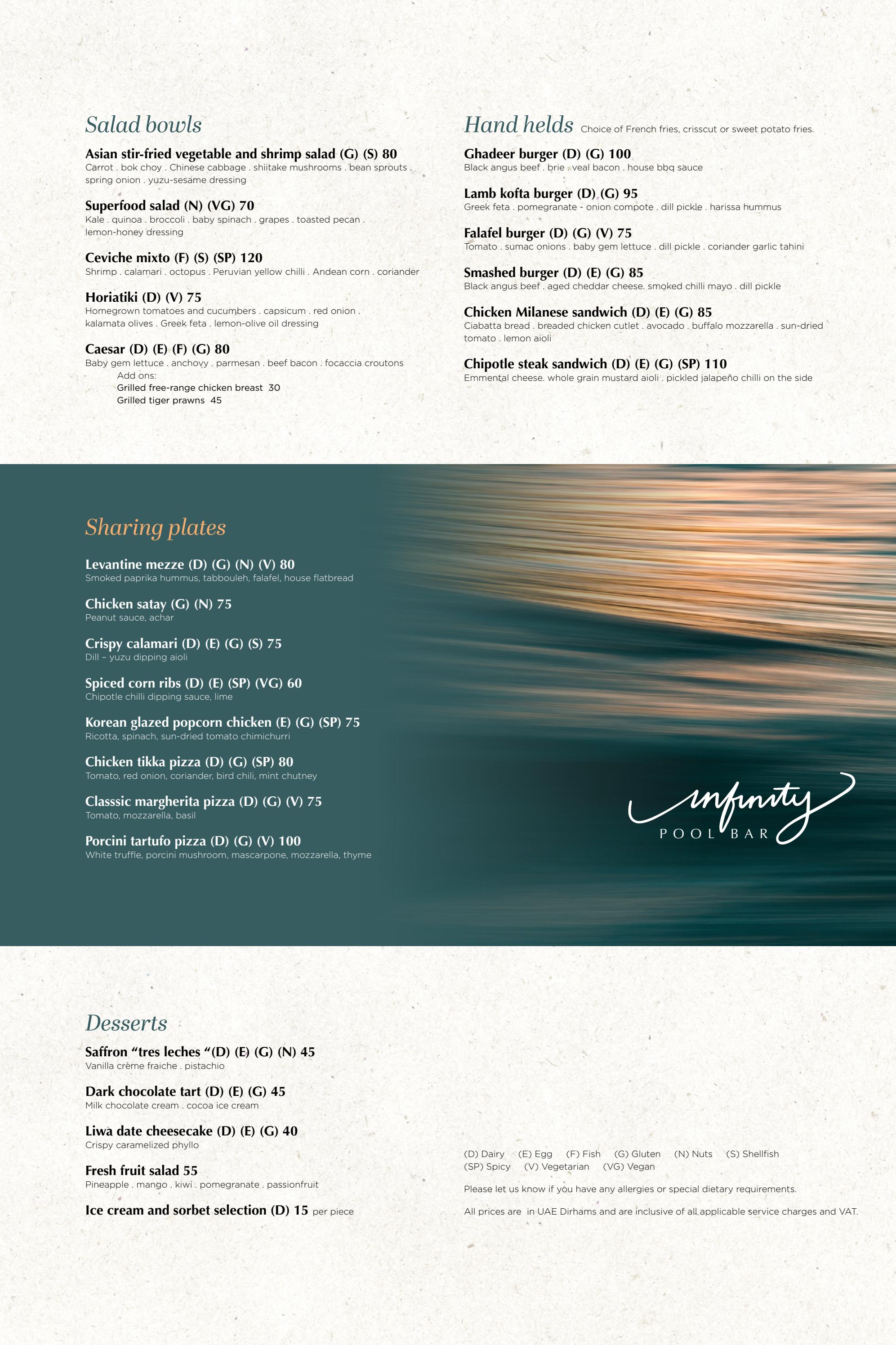 QAS - Infinity Pool Menu by anantaraabudhabiresorts - Issuu