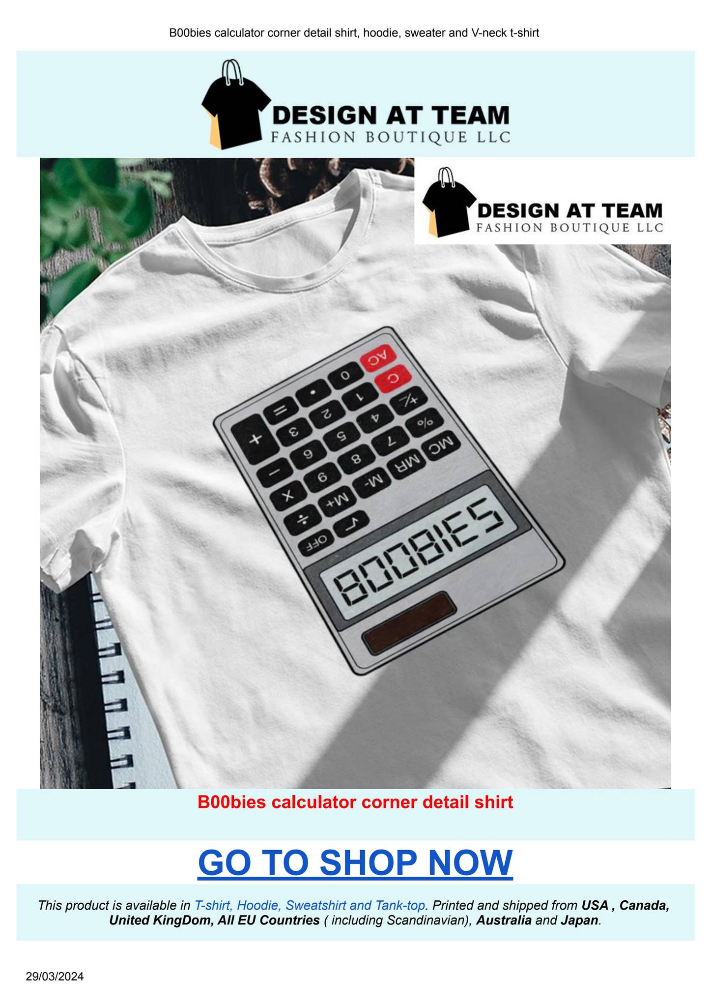 B00bies calculator corner detail shirt by Design AT Shop - Issuu