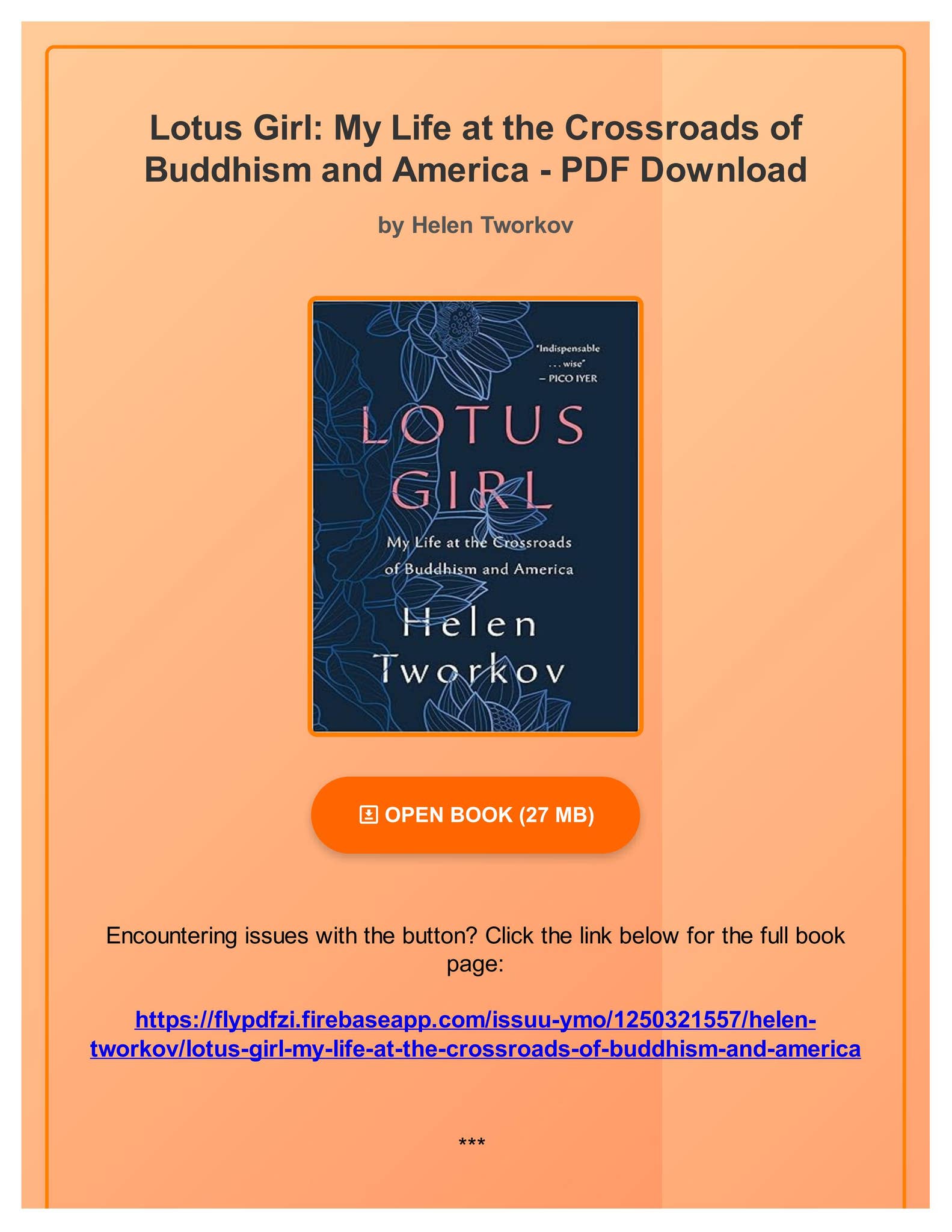 Pdf Free Lotus Girl: My Life at the Crossroads of Buddhism and America ...