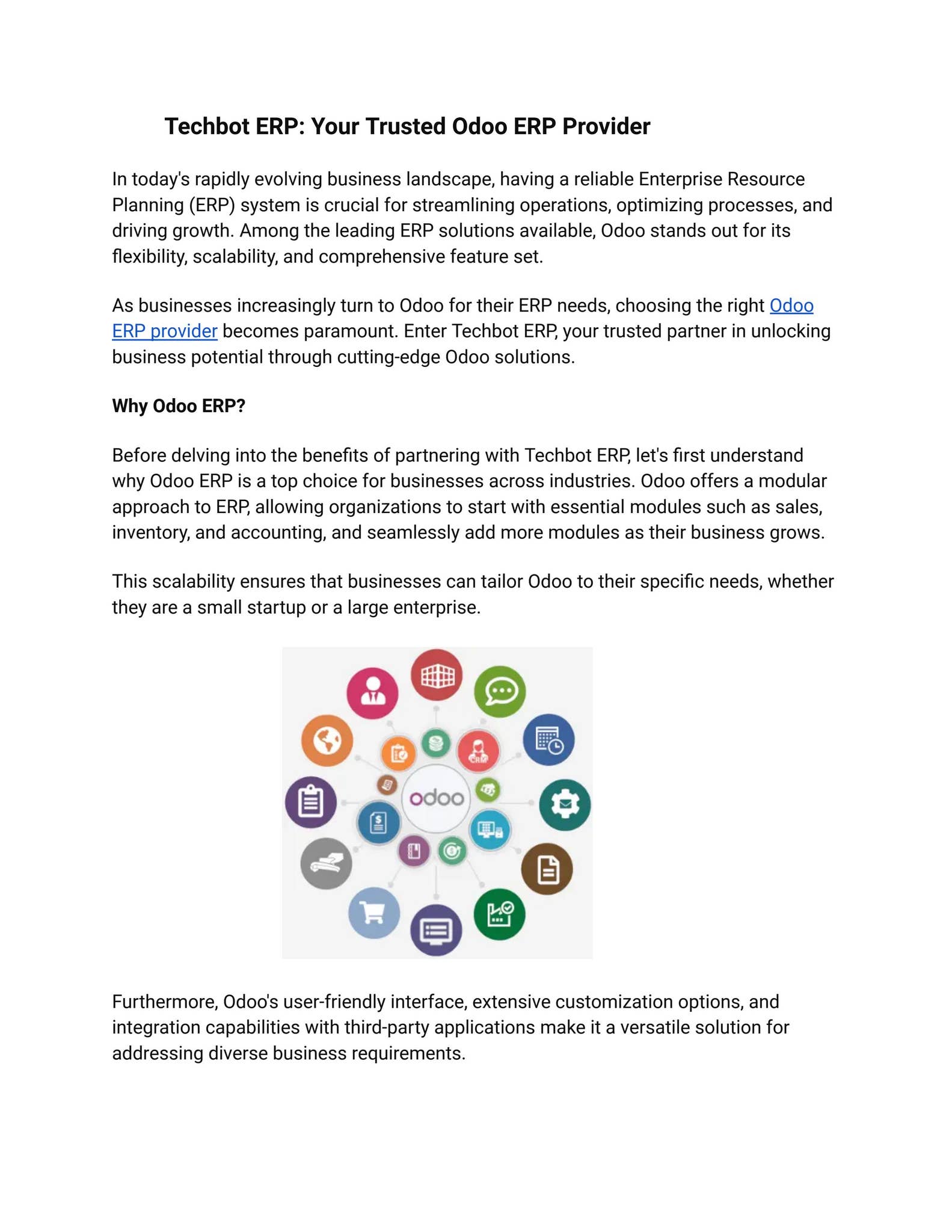 Techbot ERP: Your Trusted Odoo ERP Provider by TechbotERP - Issuu
