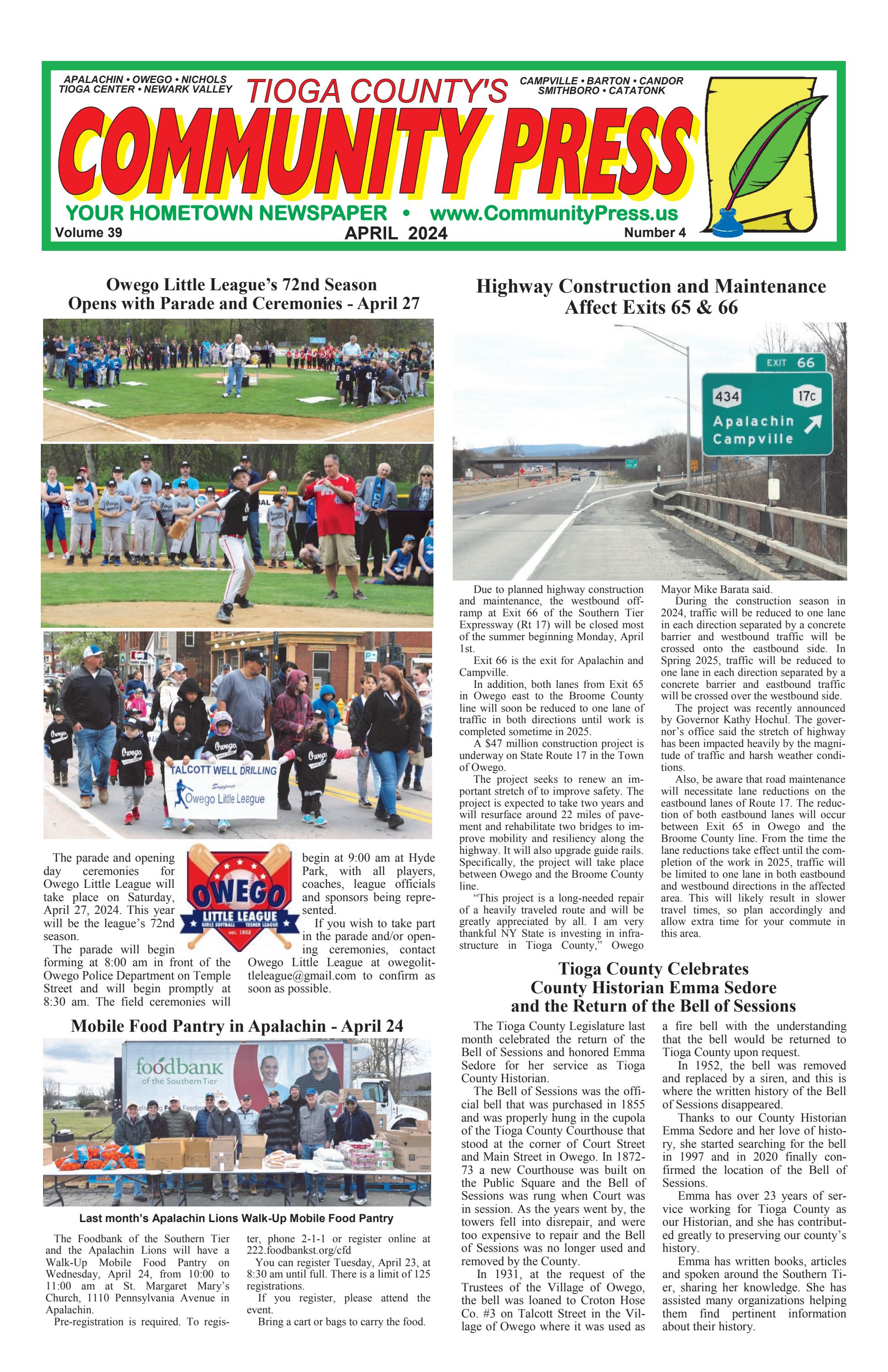 Community Press - April 2024 by Fred Brown - Issuu