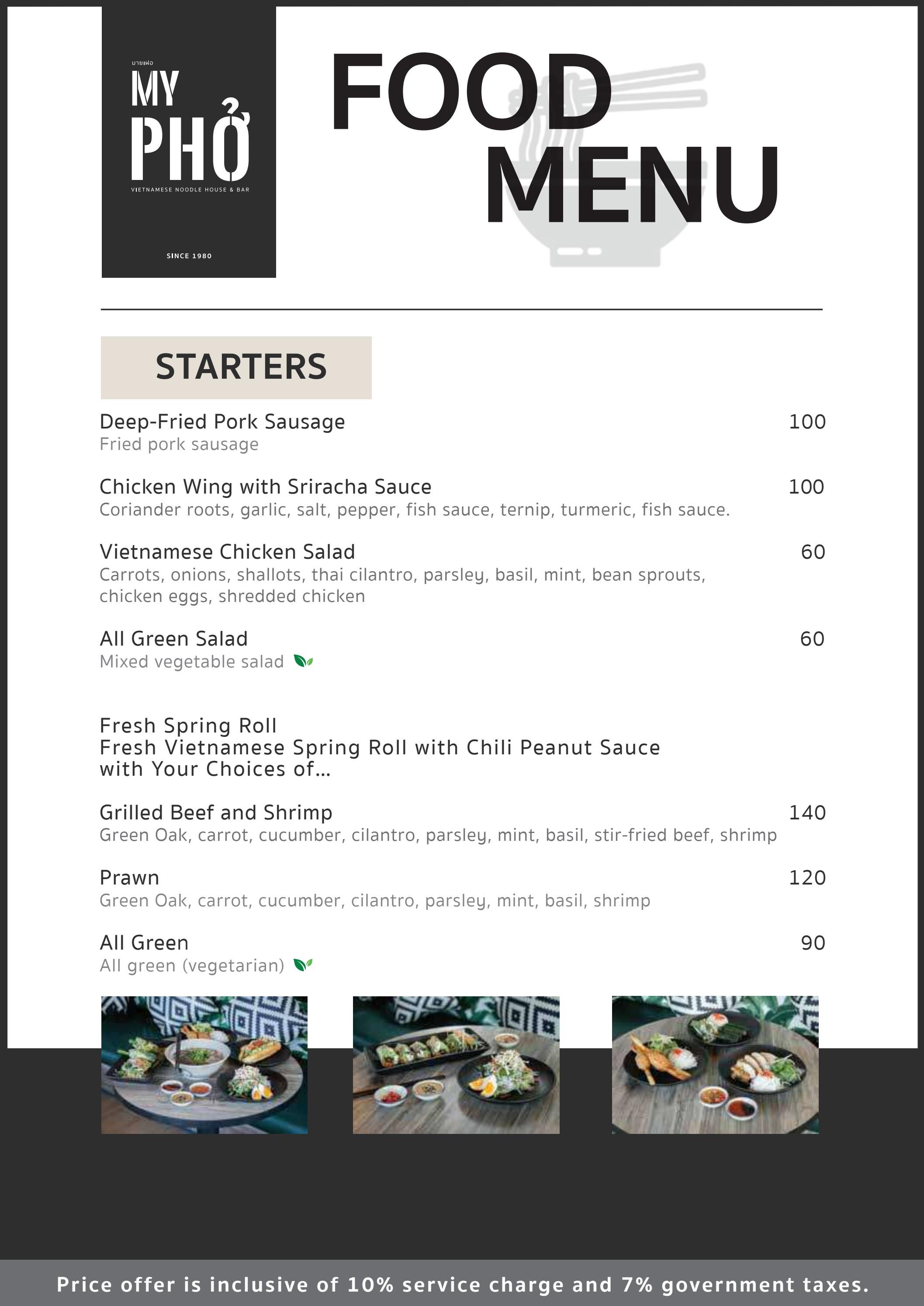 MY PHO Menu by Panan Group Aonang, Krabi - Issuu