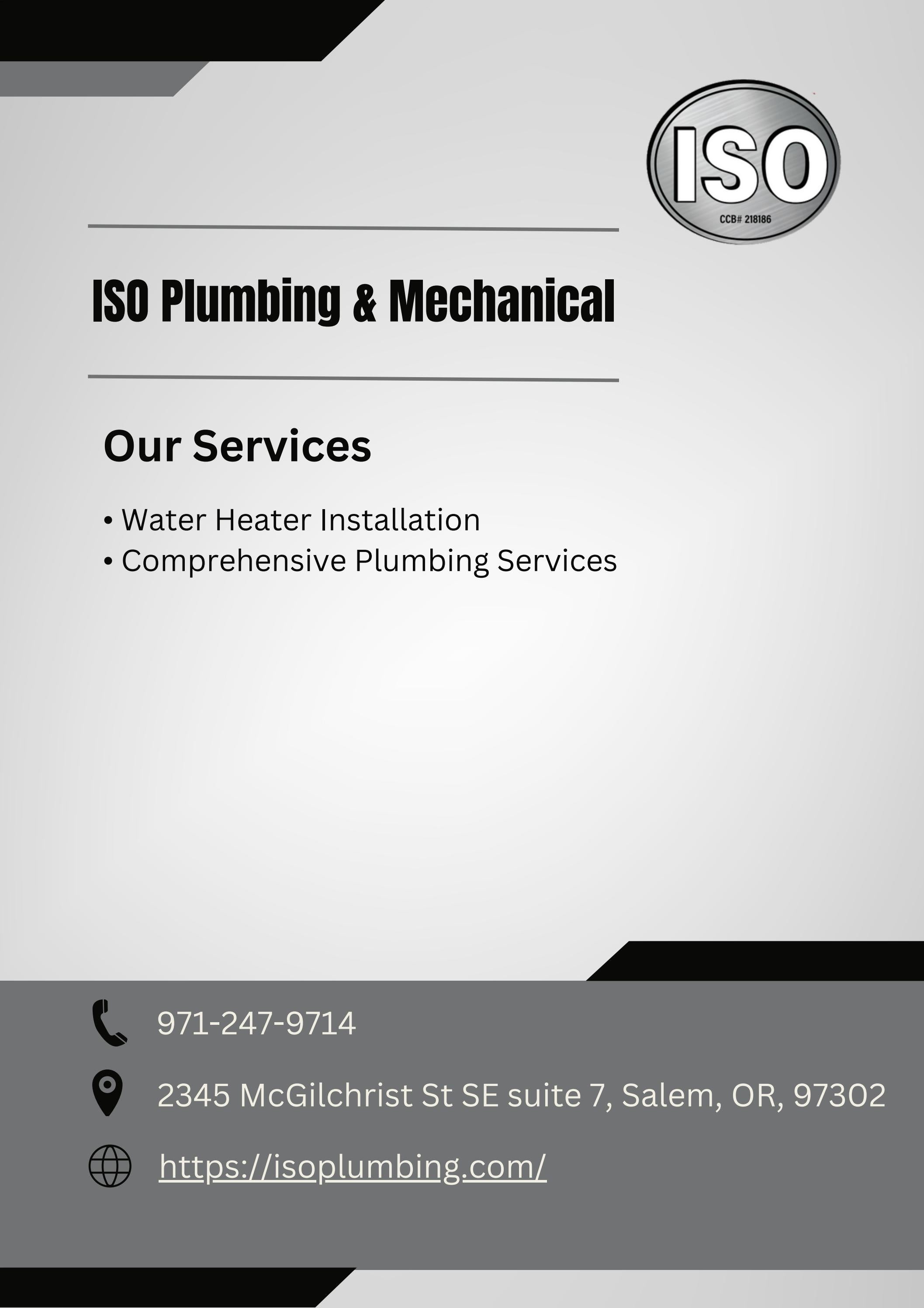 ISO Plumbing & Mechanical by isoplumbingoregon - Issuu